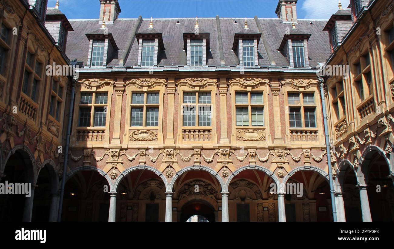 renaissance building (former stock exchange) in lille (france Stock ...