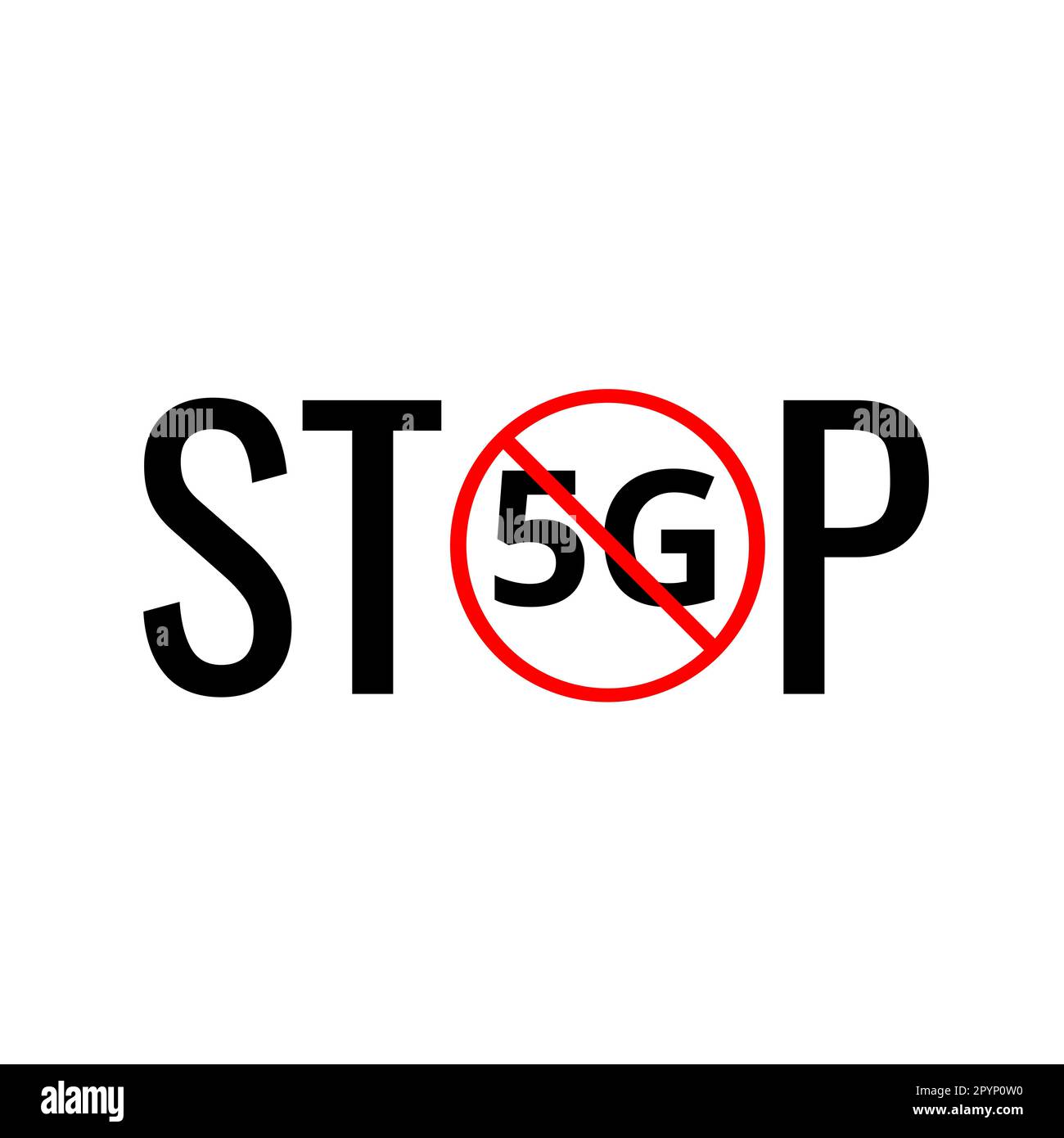 Stop 5g symbol icon illustration Stock Photo - Alamy