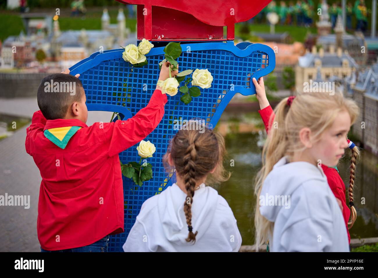 THE HAGUE - Children during the National Children's Remembrance Day in ...