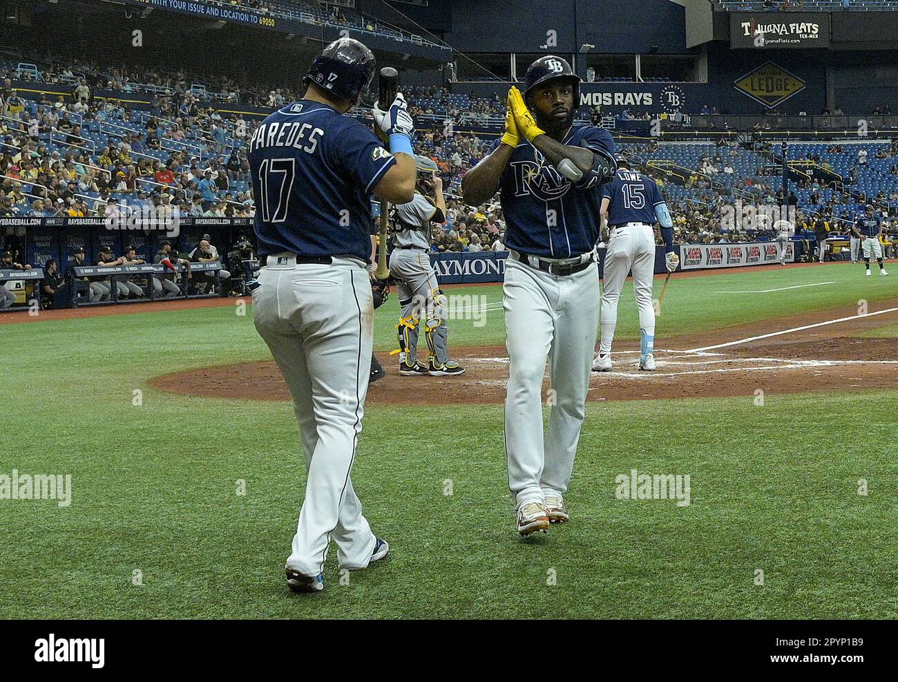 St Petersburg, United States. 04th May, 2023. Tampa Bay Rays third ...