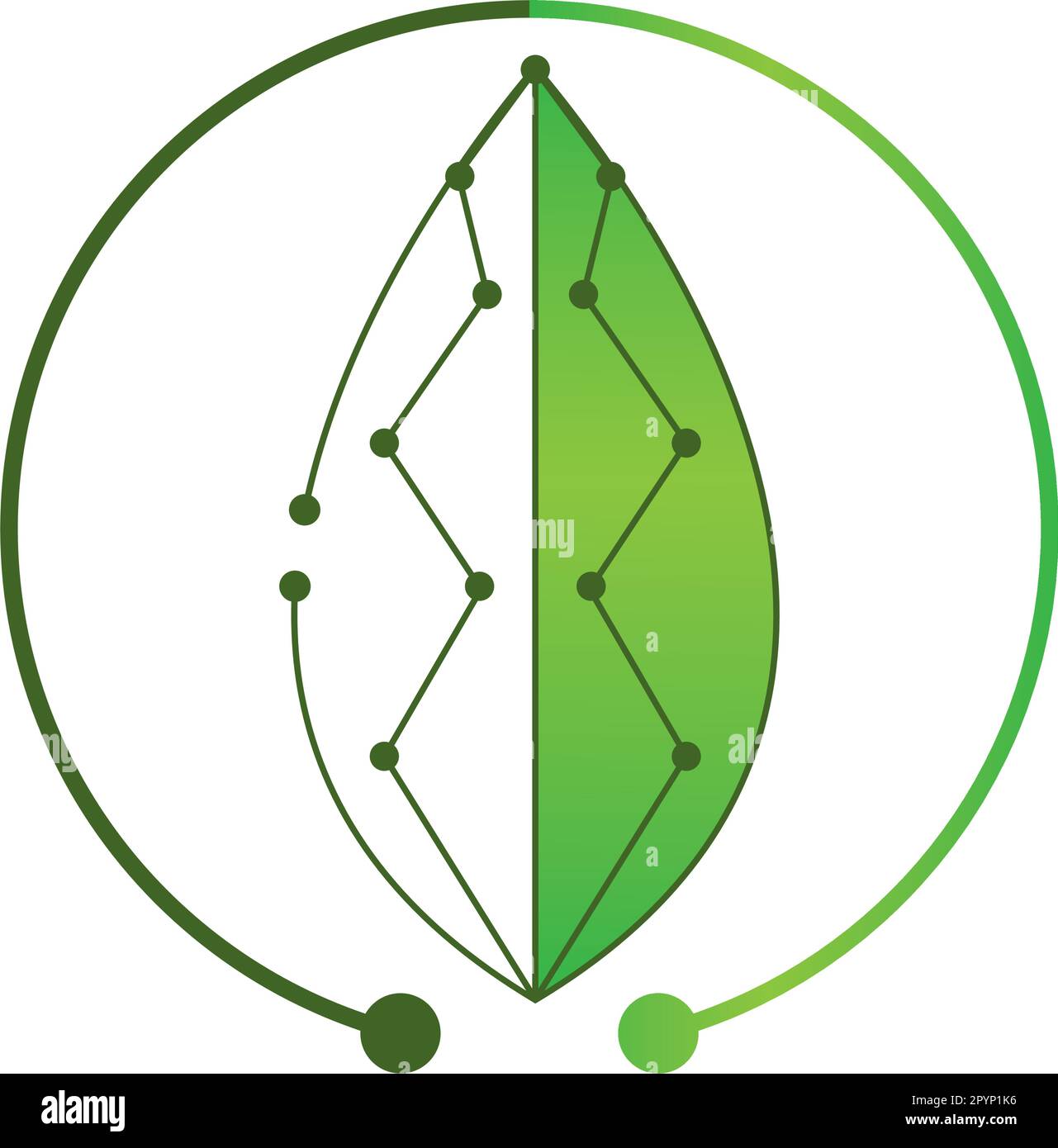 Leaf technology logo,vector illustration template design Stock Vector ...