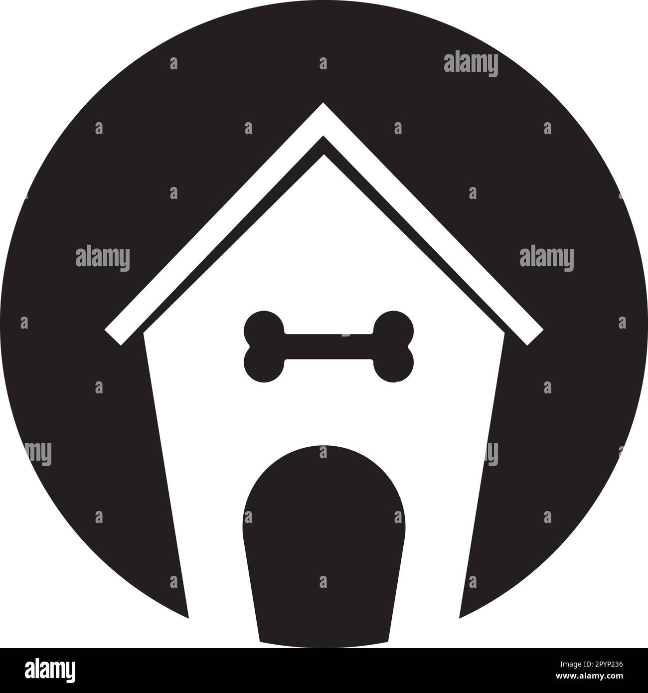Doghouse, Dog Kennel icon vector illustration symbol design Stock ...