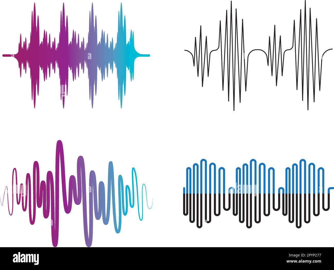 Sound Wave icon vector illustration template design Stock Vector Image ...