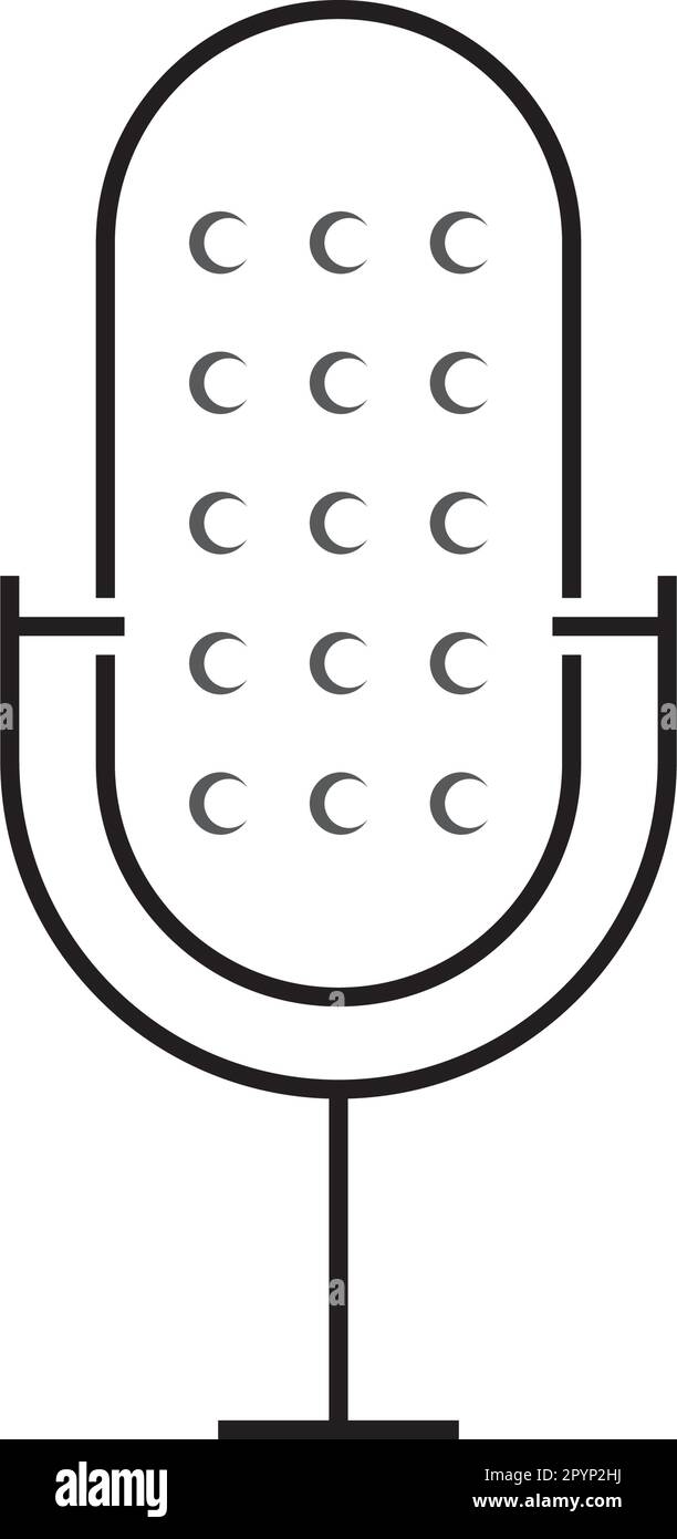 Microphone icon vector illustration simple design Stock Vector Image ...