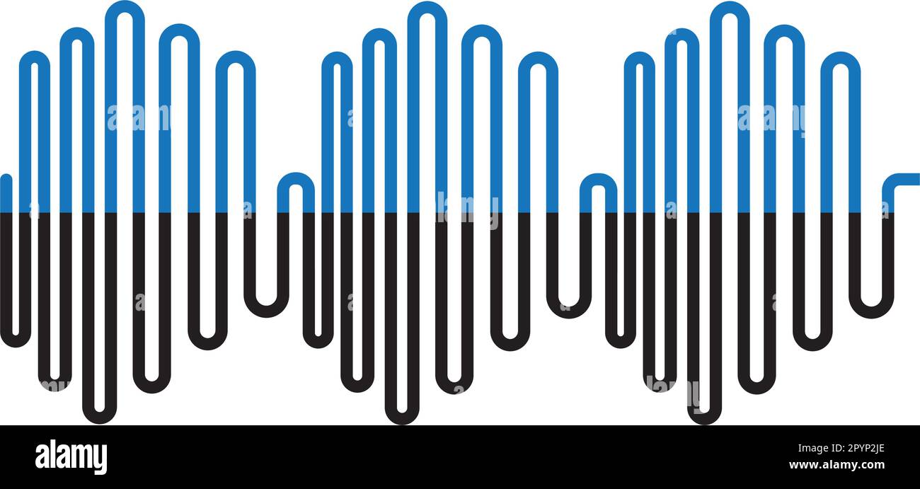 Sound Wave icon vector illustration template design Stock Vector Image ...