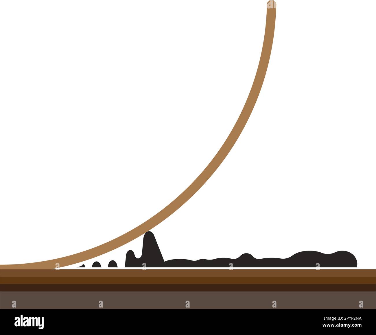 Material Peeled Off, Torn Glued On. Flat Vector Icon illustration Stock ...