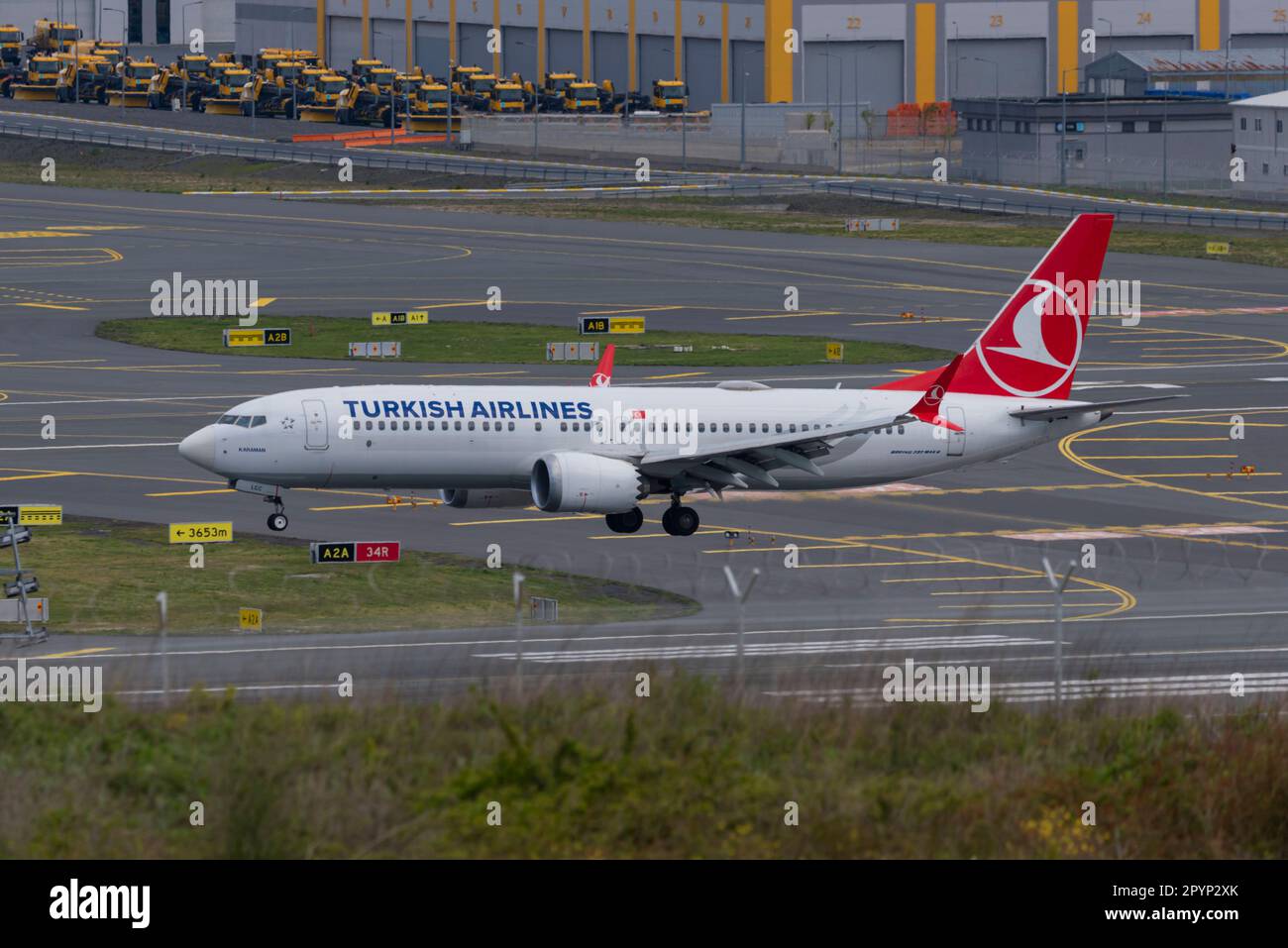 Istanbul, TURKEY - April 29, 2023: Istanbul Airport operated by IGA is ...