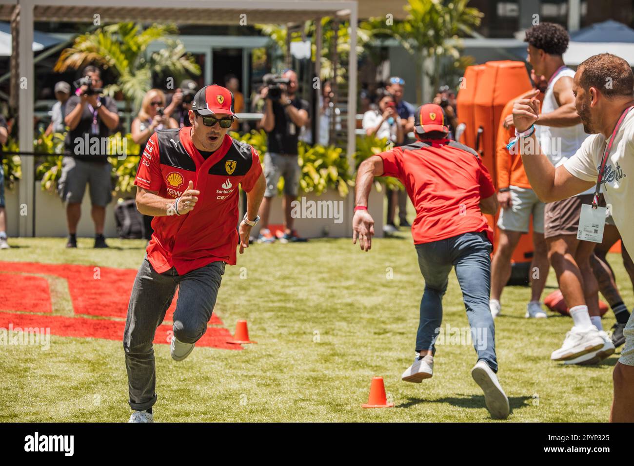 Miami, USA. 04th May, 2023. Charles Leclerc (MON) Ferrari and Carlos ...