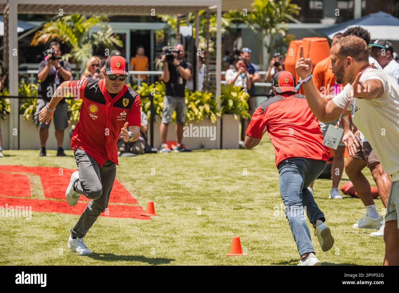Miami, USA. 04th May, 2023. Charles Leclerc (MON) Ferrari and Carlos ...