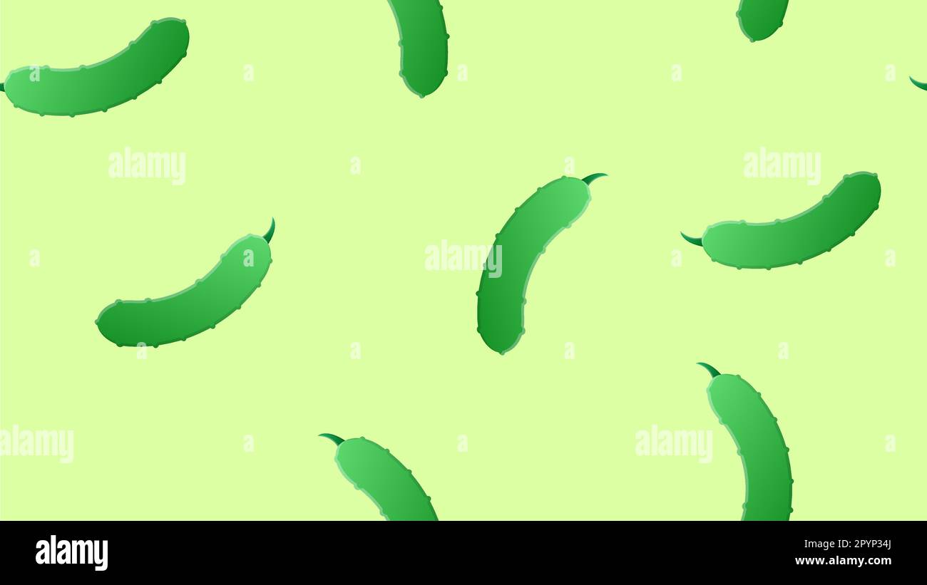 Cucumber seamless pattern. endless background, texture. Vegetable ...