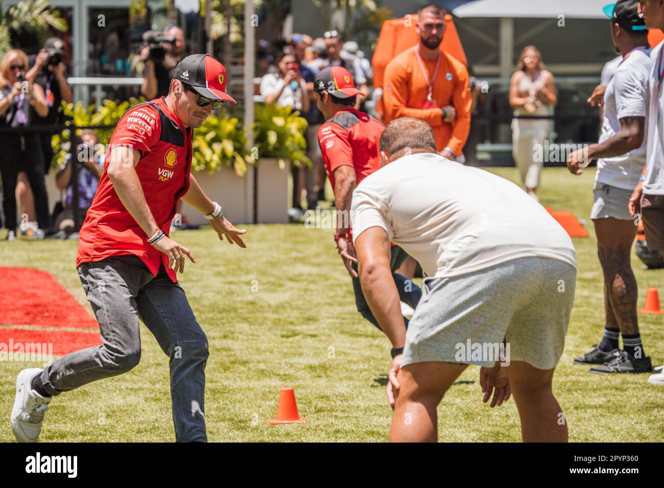 Miami, USA. 04th May, 2023. Charles Leclerc (MON) Ferrari and Carlos ...