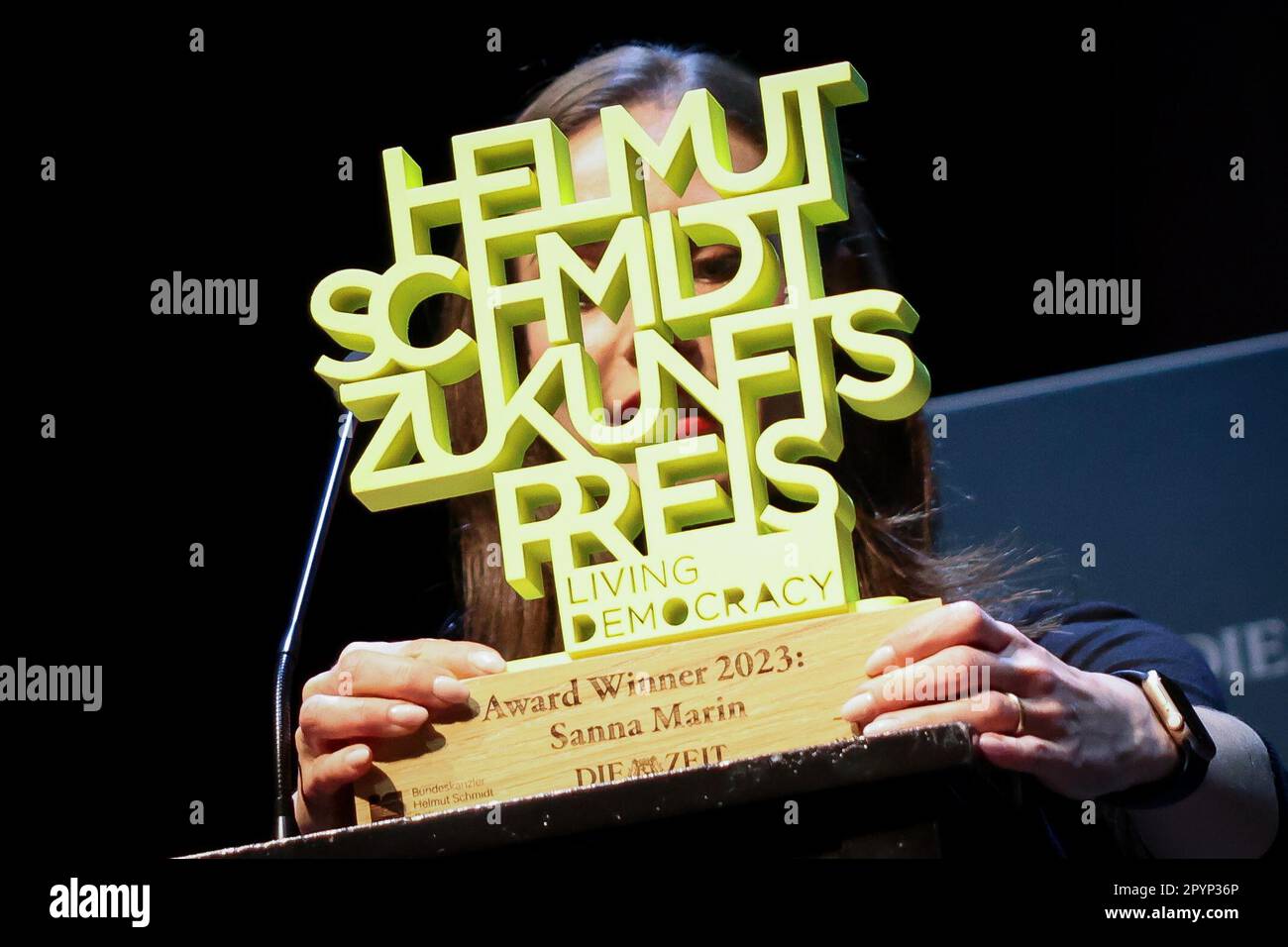 Hamburg, Germany. 04th May, 2023. Sanna Marin, outgoing Finnish prime ...