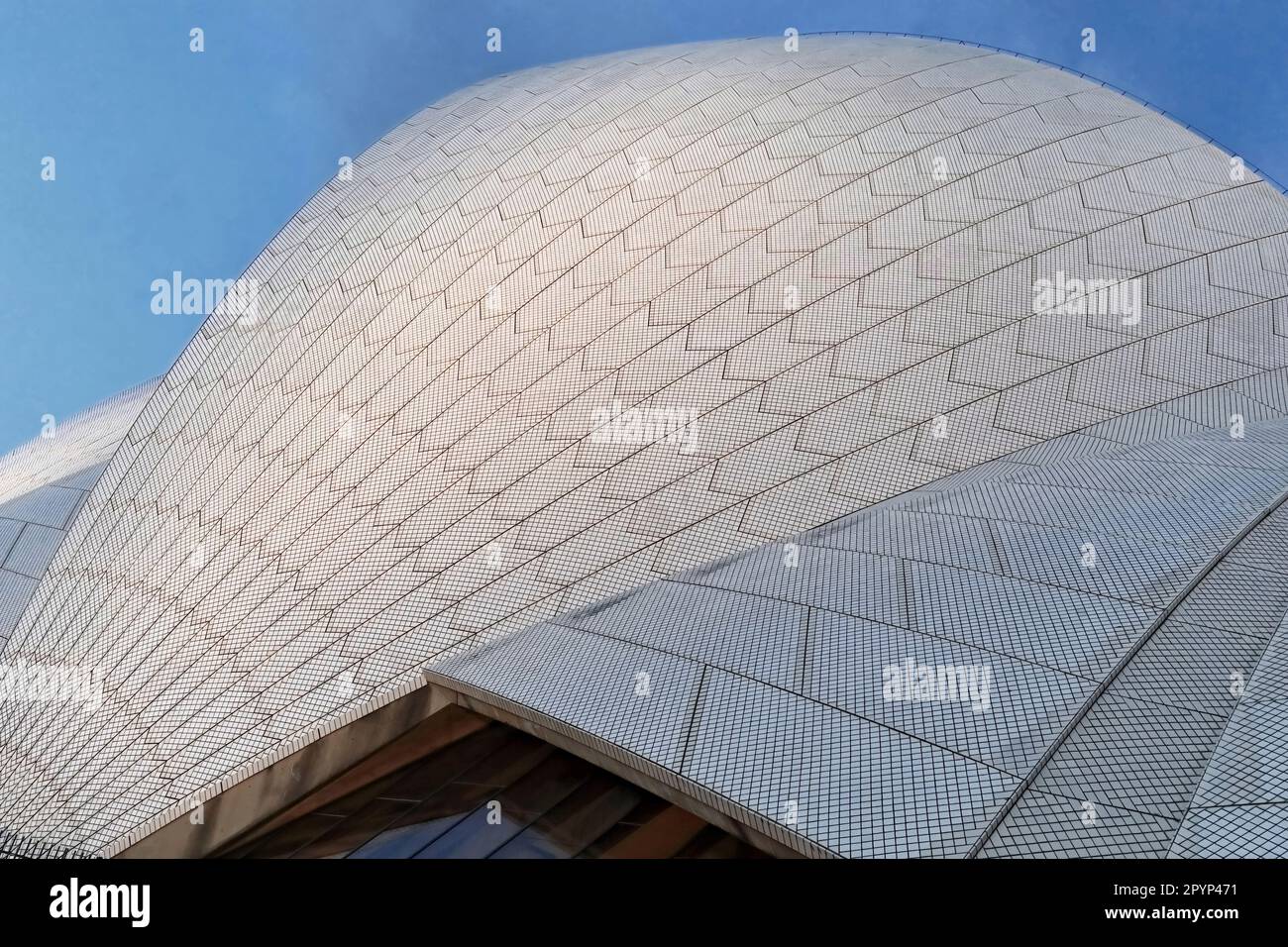580 View at twilight from the SW of the Sydney Opera House shell roofs ...