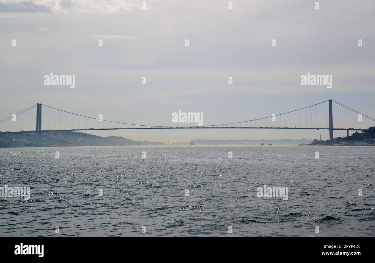 Famous bosphorus bridge connects hi-res stock photography and images ...