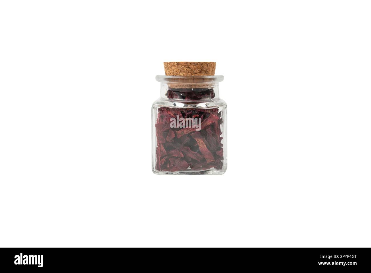 Dried beetroot slices in a glass jar isolated on white background. food ...