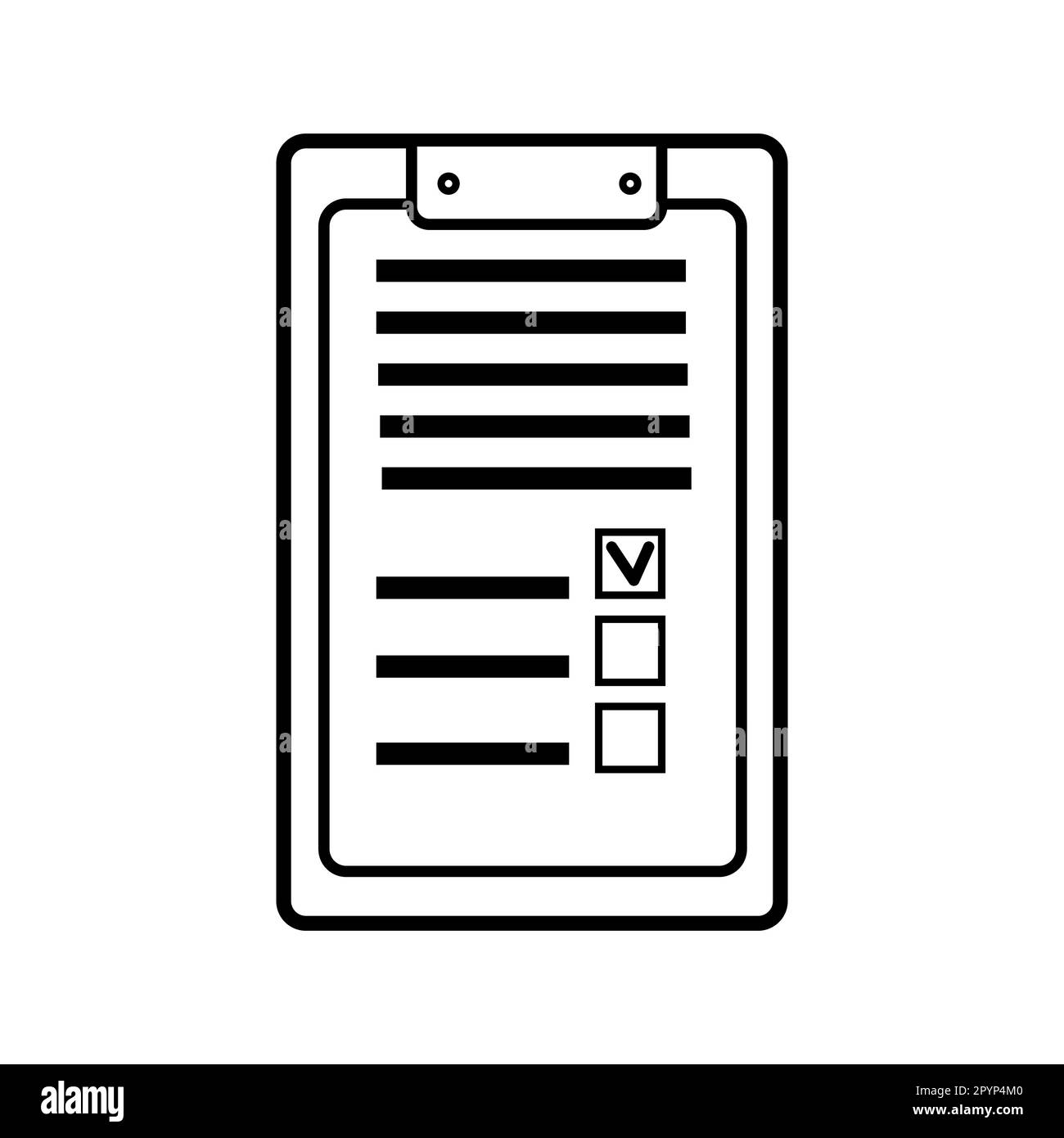 Rectangular paper business tablet for records with a clip, a medical ...