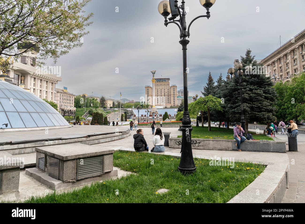 View of Maidan Square in Kyiv, Ukraine on May 4, 2023 Stock Photo - Alamy