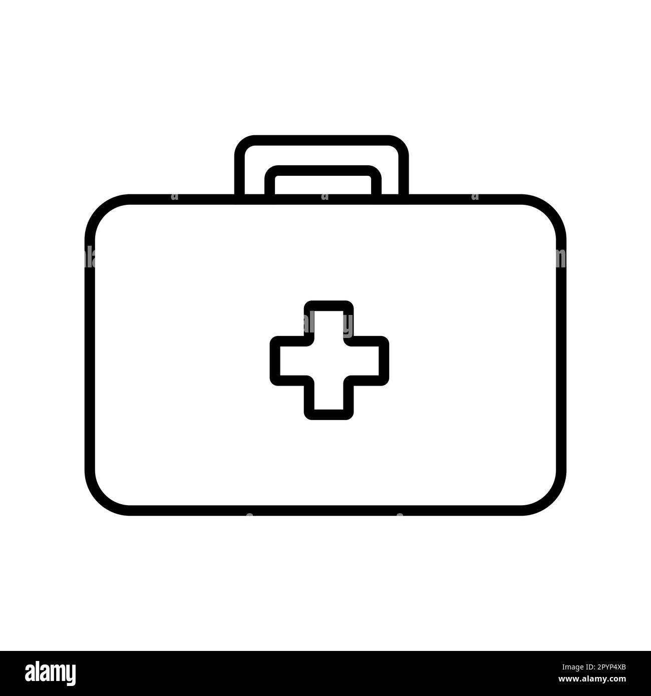 Medical rectangular first-aid kit with medicines, briefcase for first ...