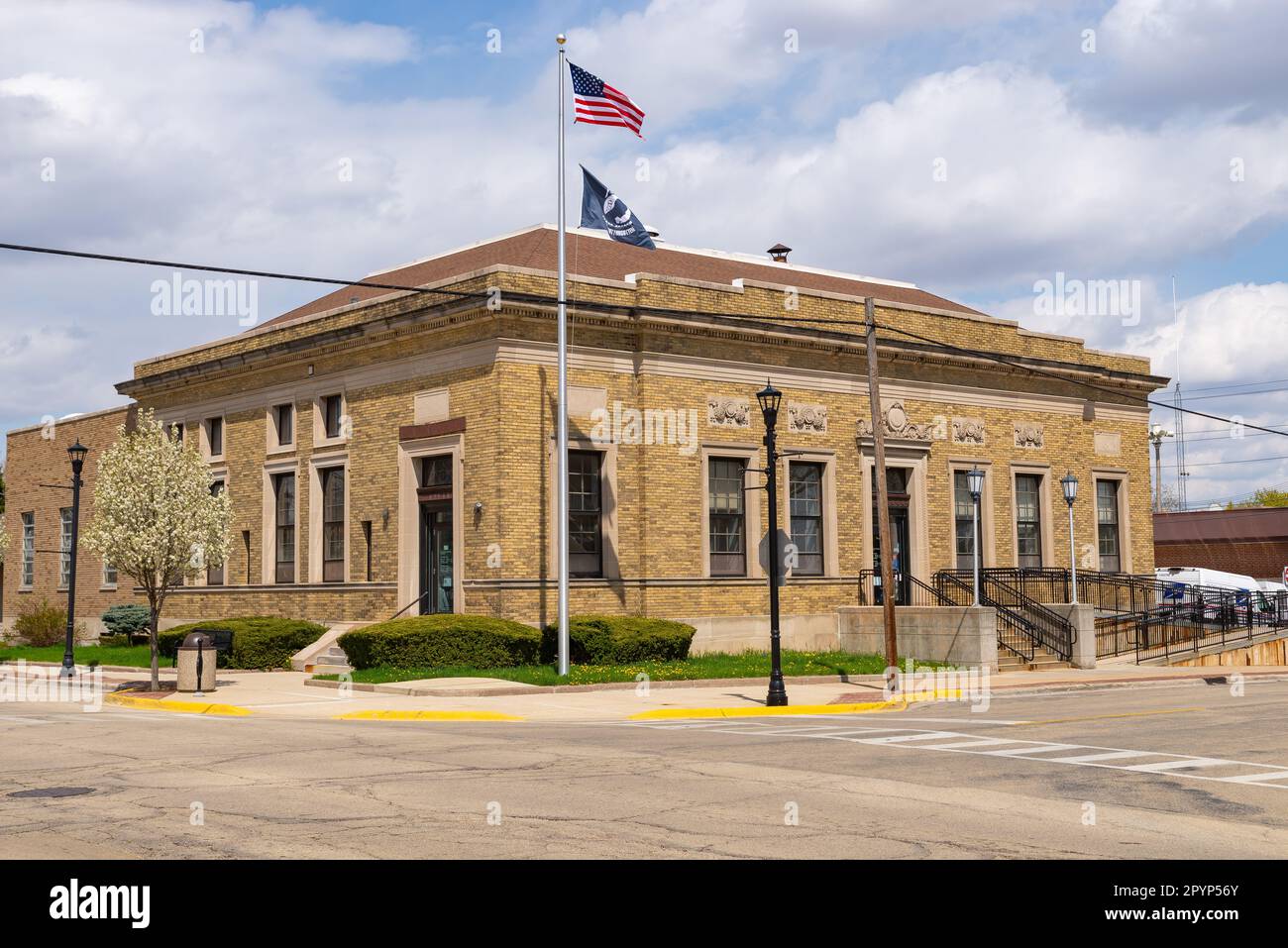 Old main post office building in lincoln city hi-res stock photography ...
