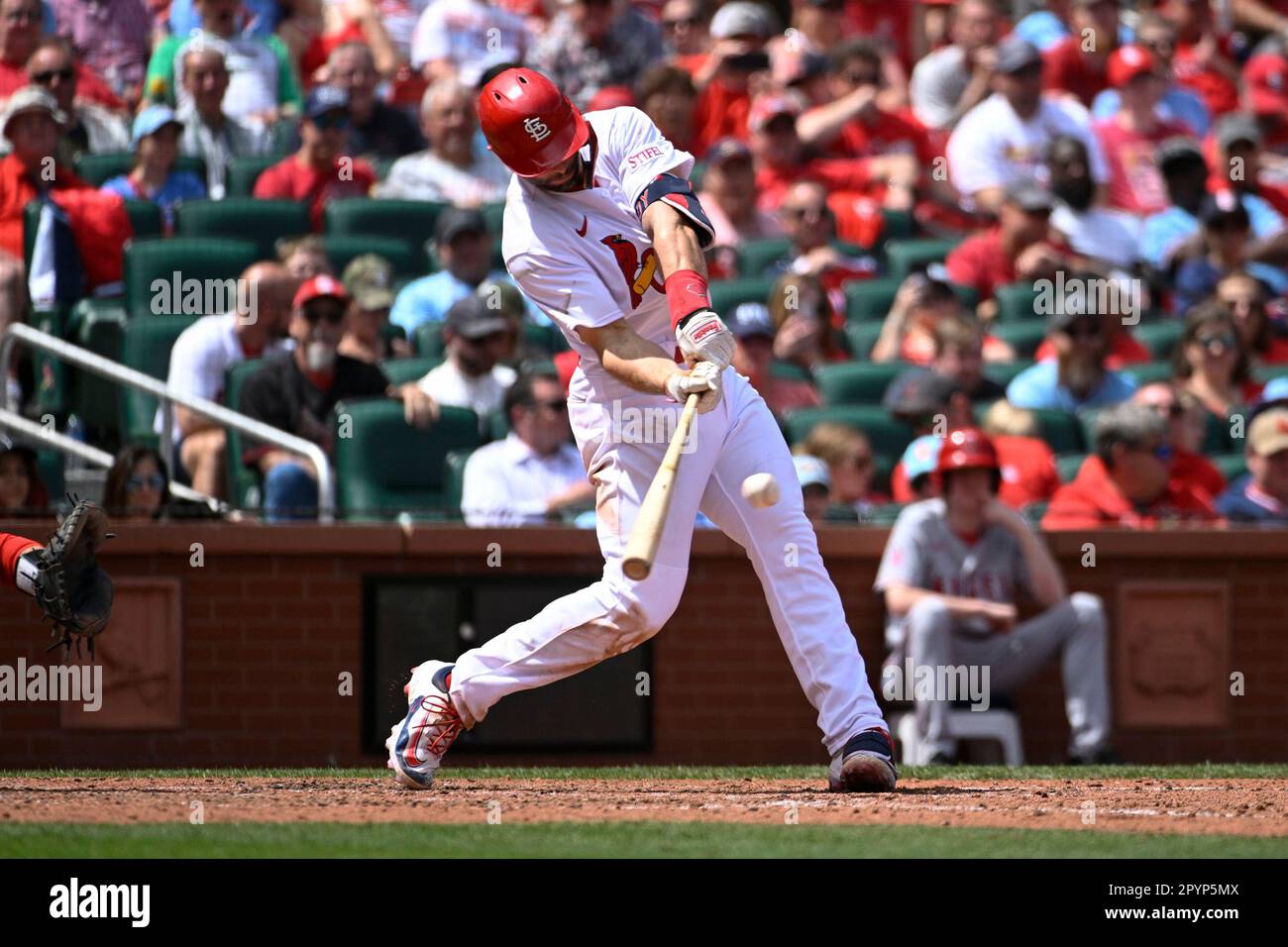 St. Louis Cardinals' Paul Goldschmidt hits a two-run double in the ...