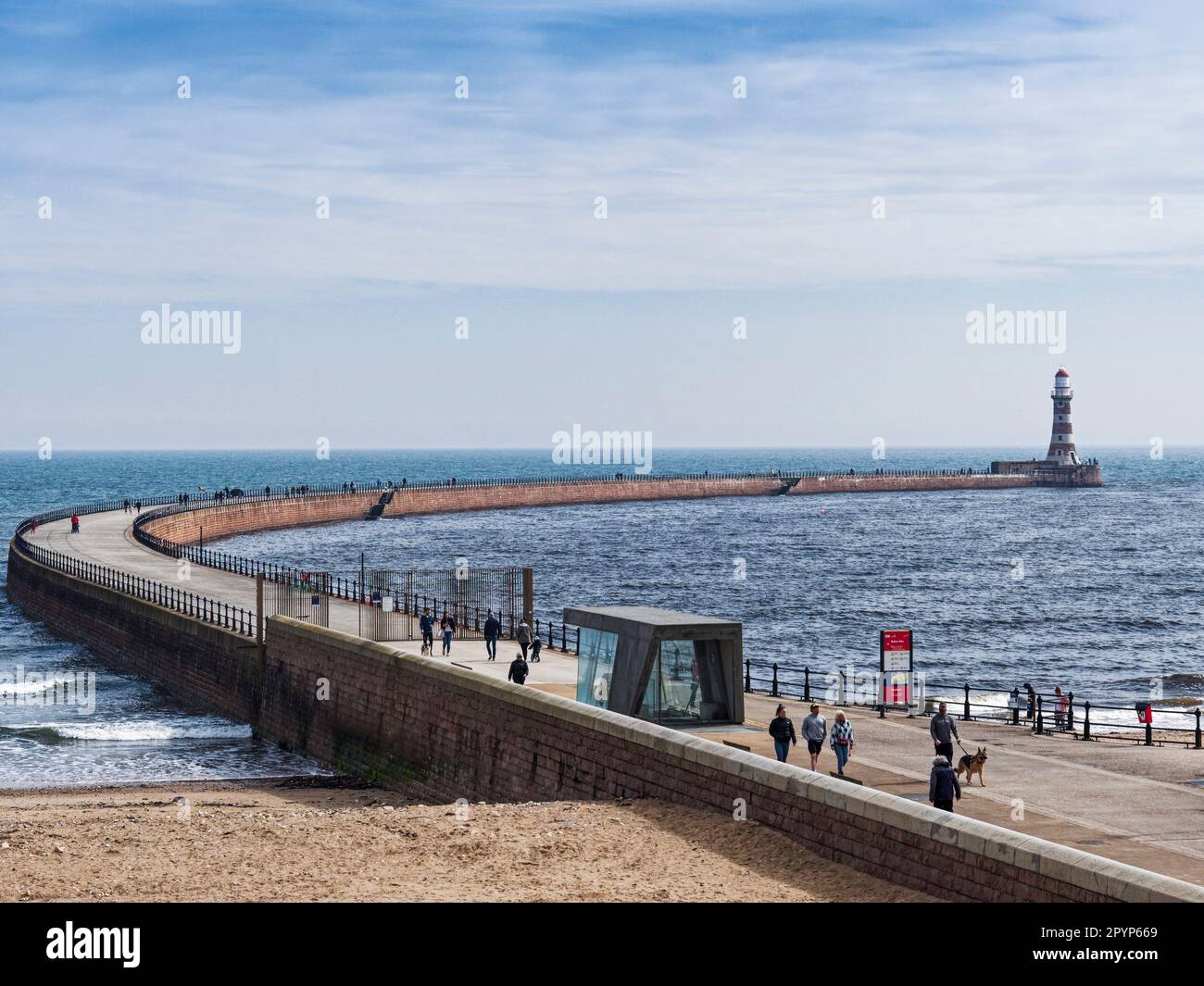 Sunderland harbour roker pier hi-res stock photography and images - Alamy