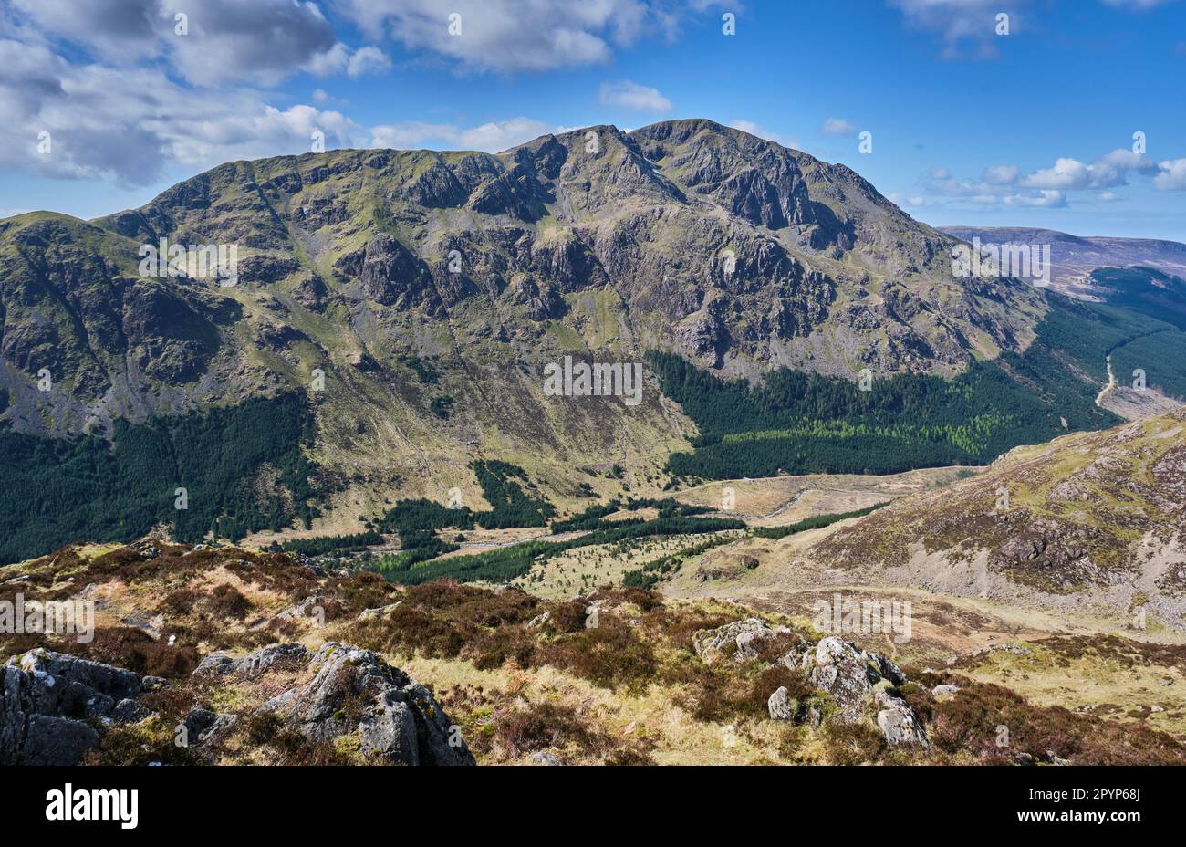 Pillar and the Ennerdale Fell Plantations seen from Hay Stacks, near ...