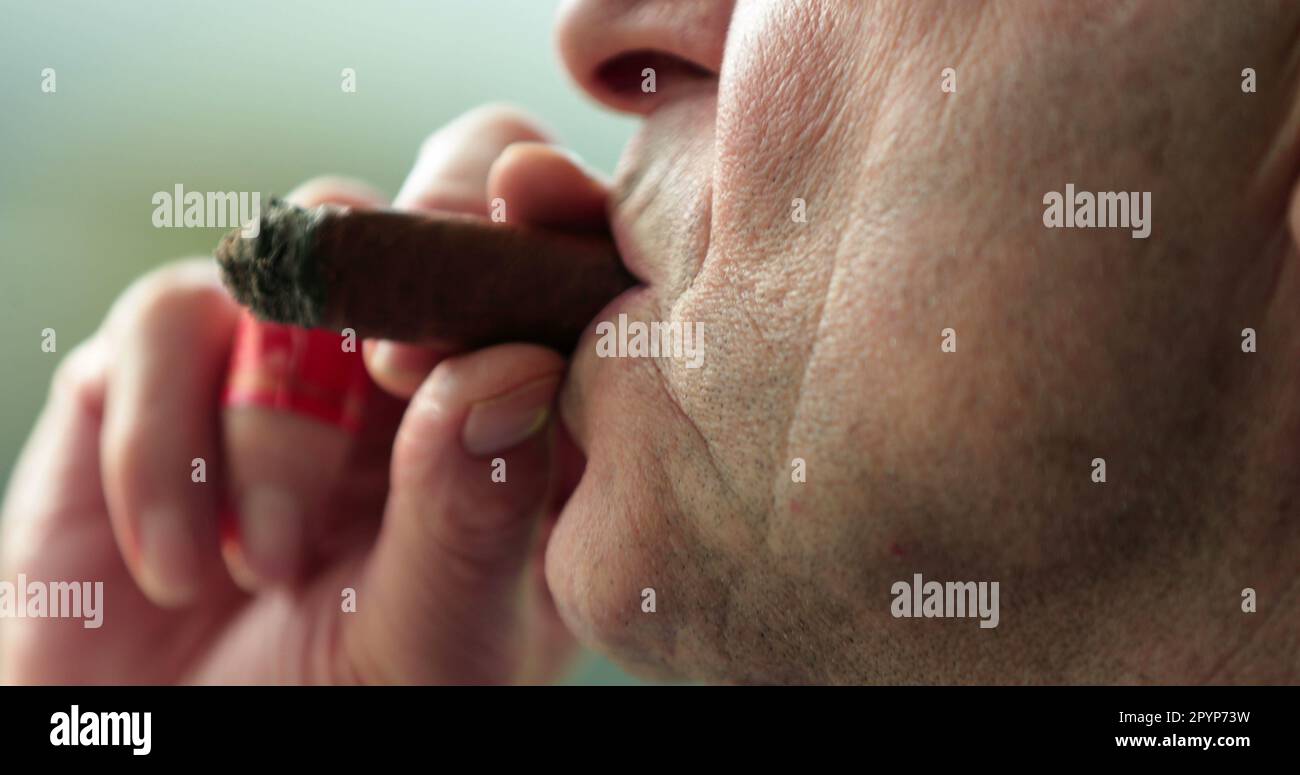Mouth inhaling hi-res stock photography and images - Alamy