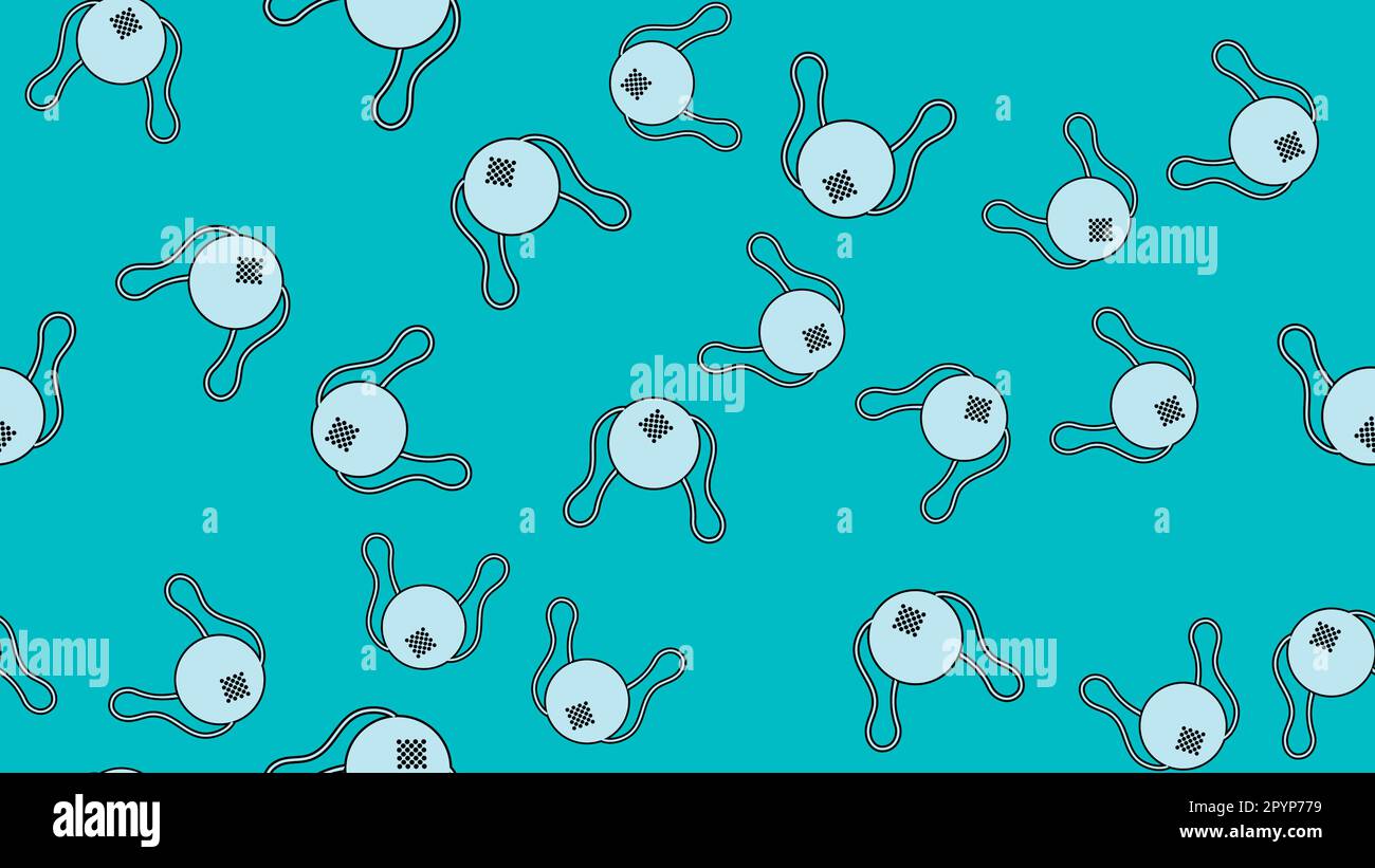 Endless seamless pattern with medical disposable masks and respiratory ...