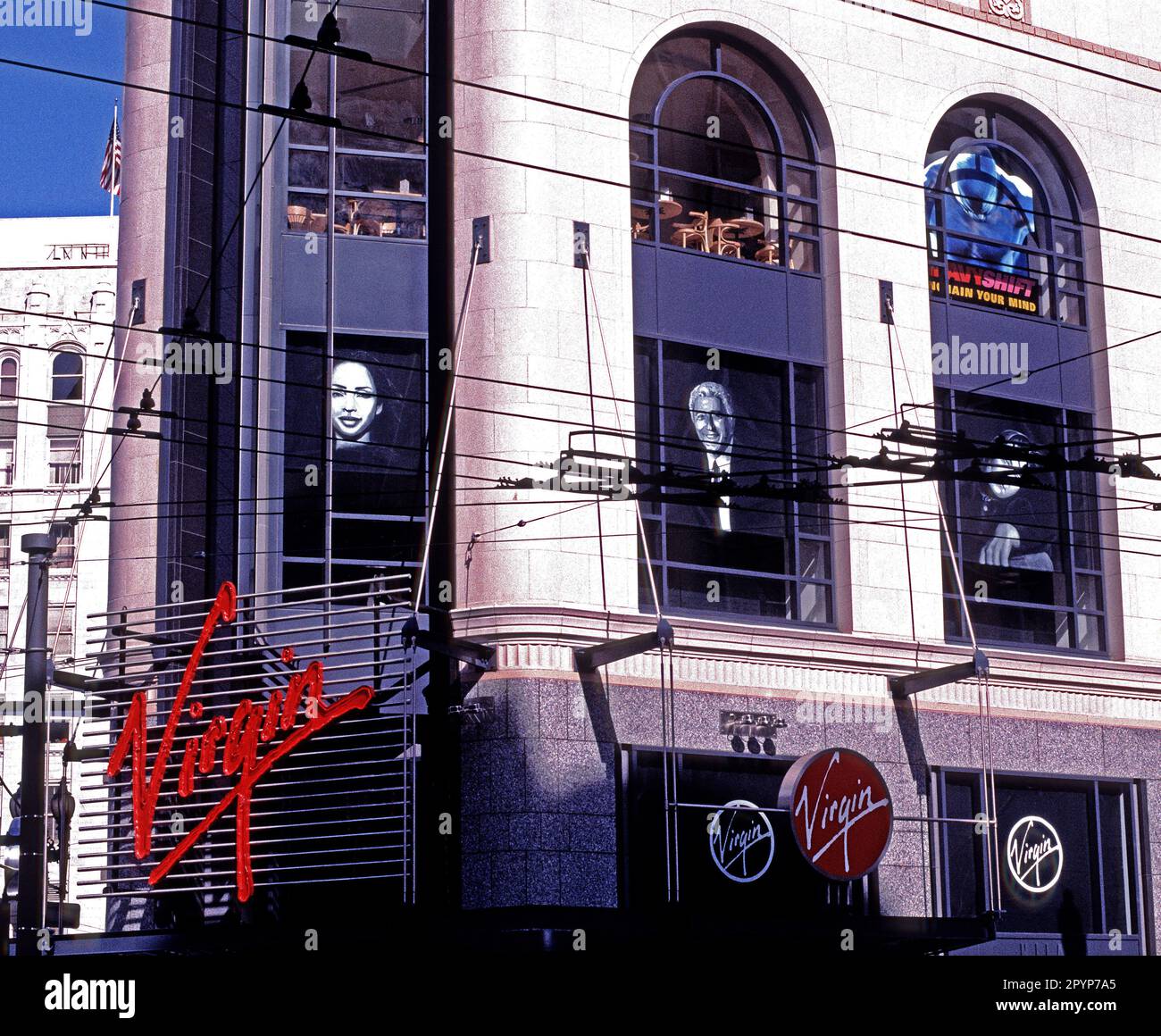Virgin Records Super store on Market street in San Francisco ...