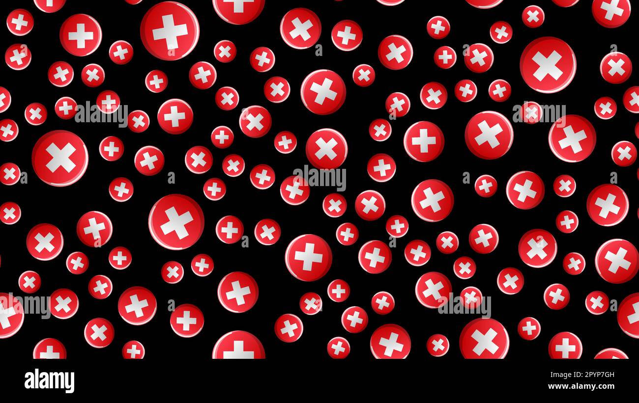 Endless seamless pattern of medical scientific medical items of the ...