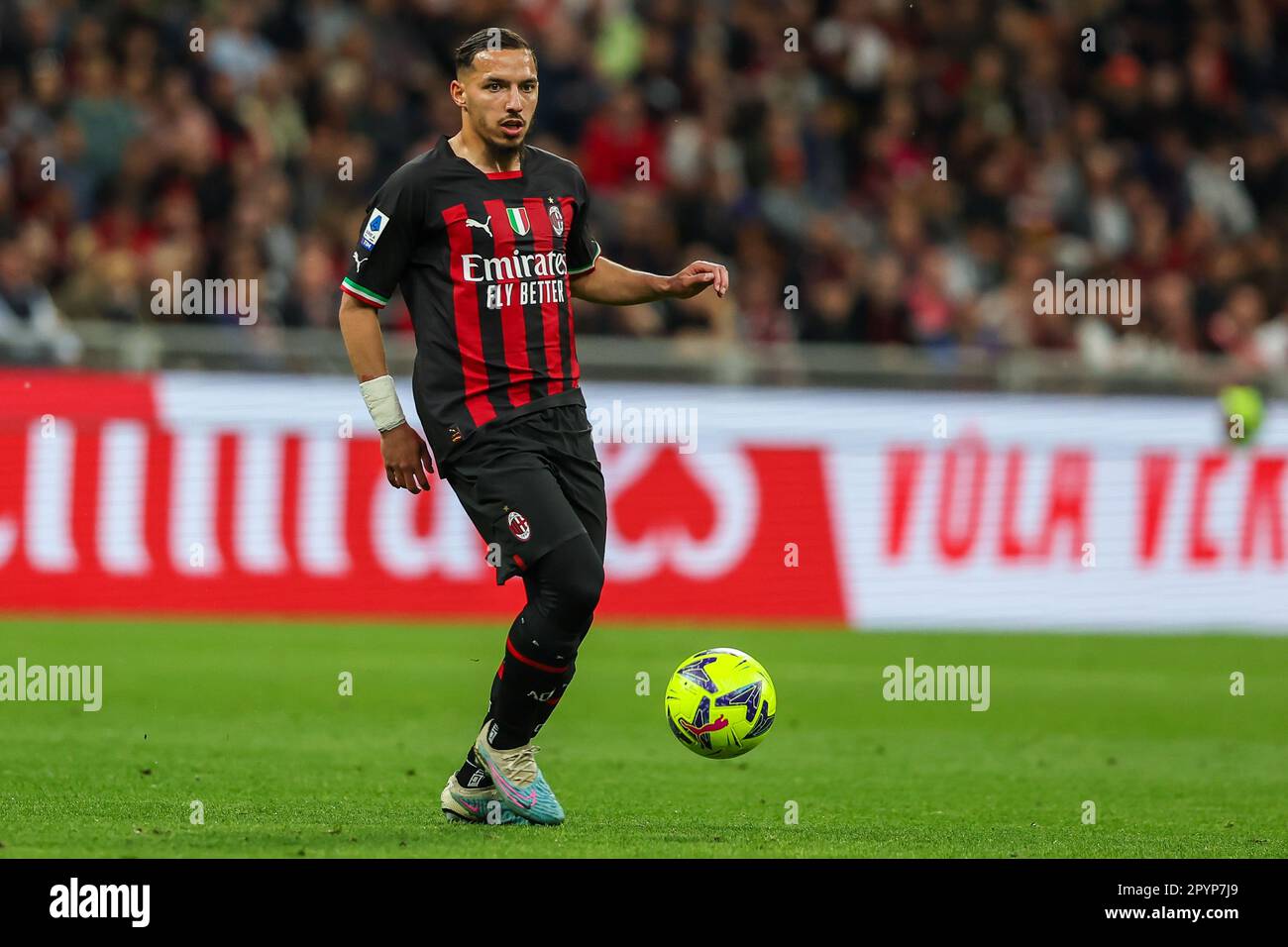 Milan, Italy. 03rd May, 2023. Ismael Bennacer of AC Milan in action ...