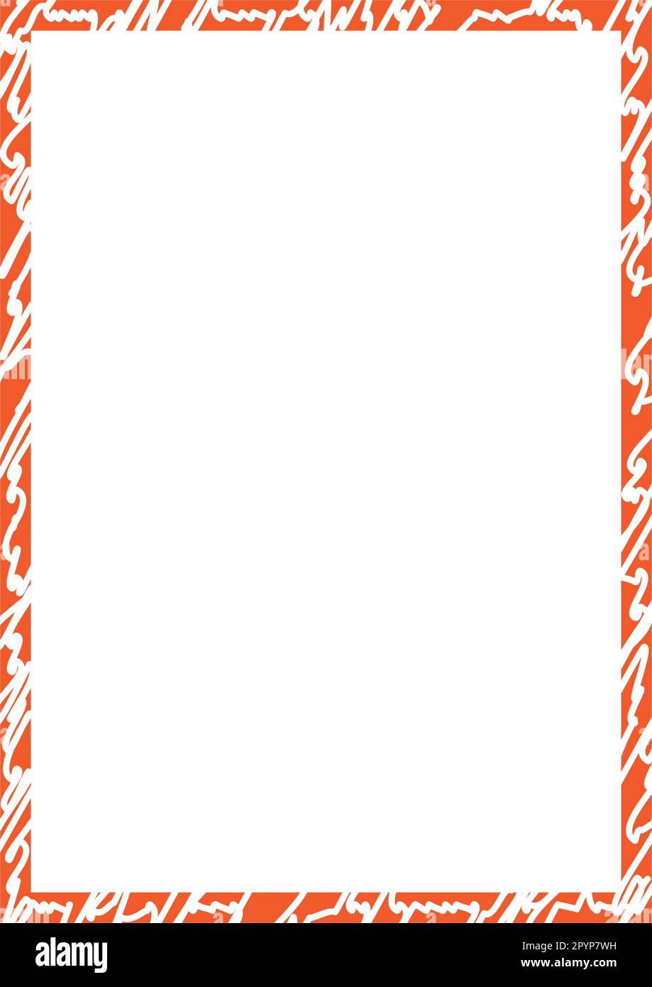 Frame shape icon, vertical rectangle decorative vintage border doodle ...