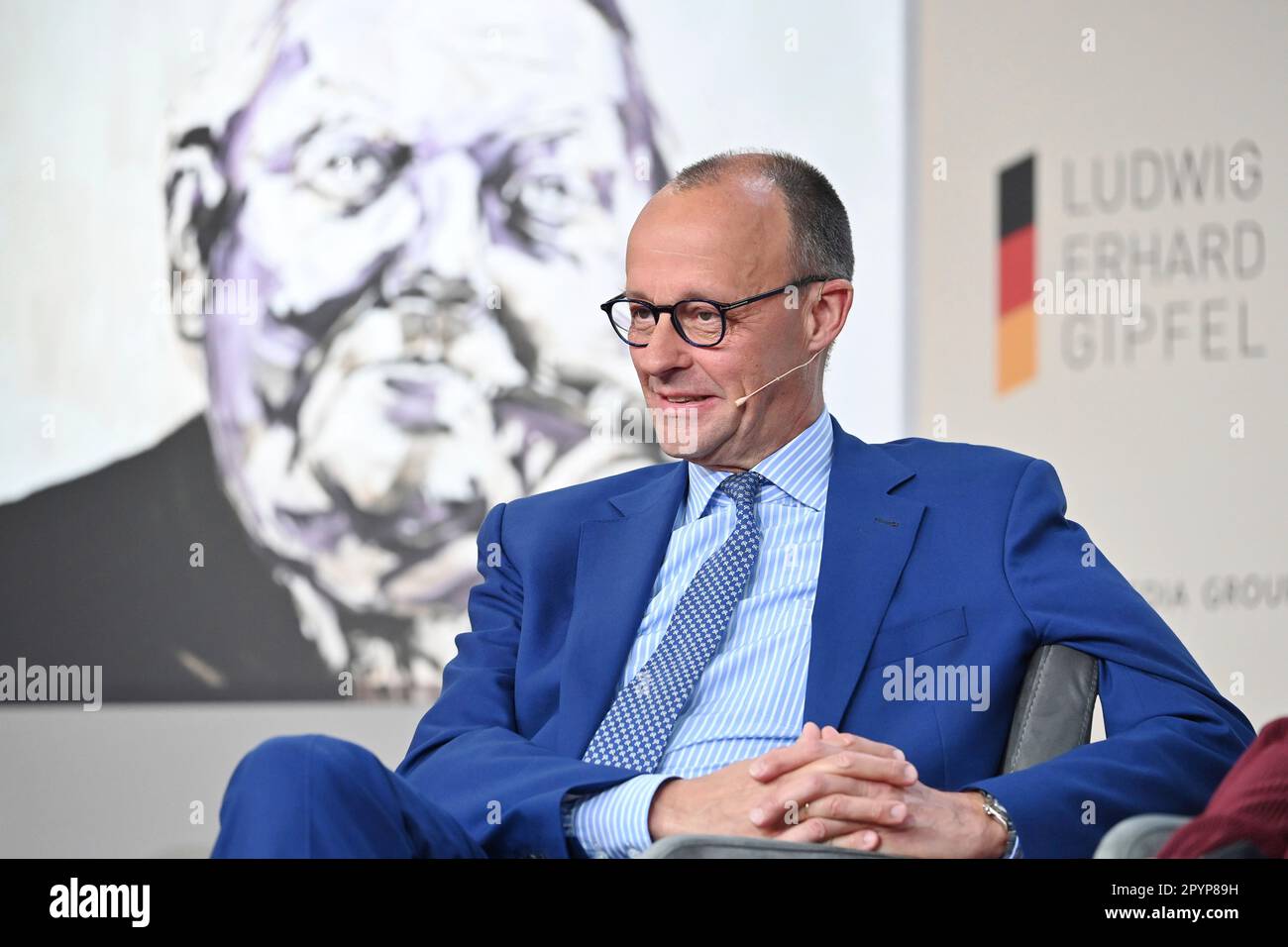 Gmund, Deutschland. 04th May, 2023. Friedrich Merz, MdB, chairman of the CDU Germanys and ...