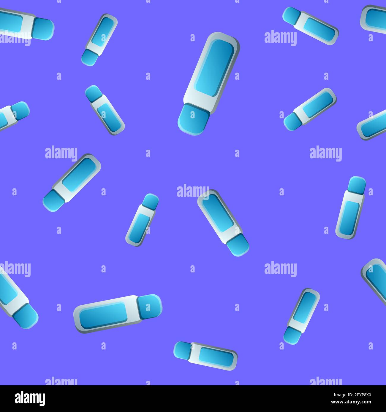 White Antiperspirant deodorant roll icon isolated seamless pattern on ...