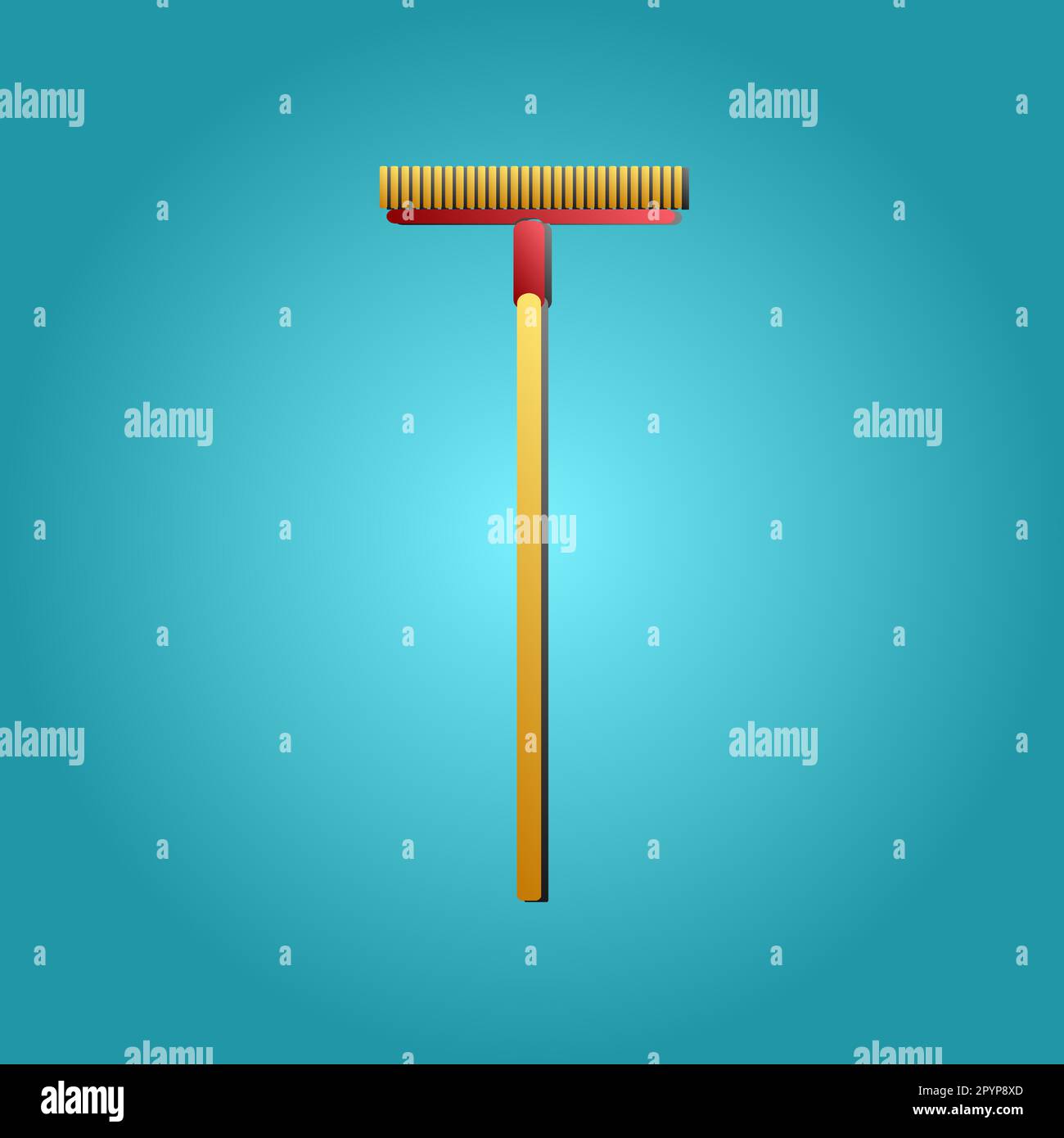 Tool for repair and construction of a mop for cleaning on a blue ...