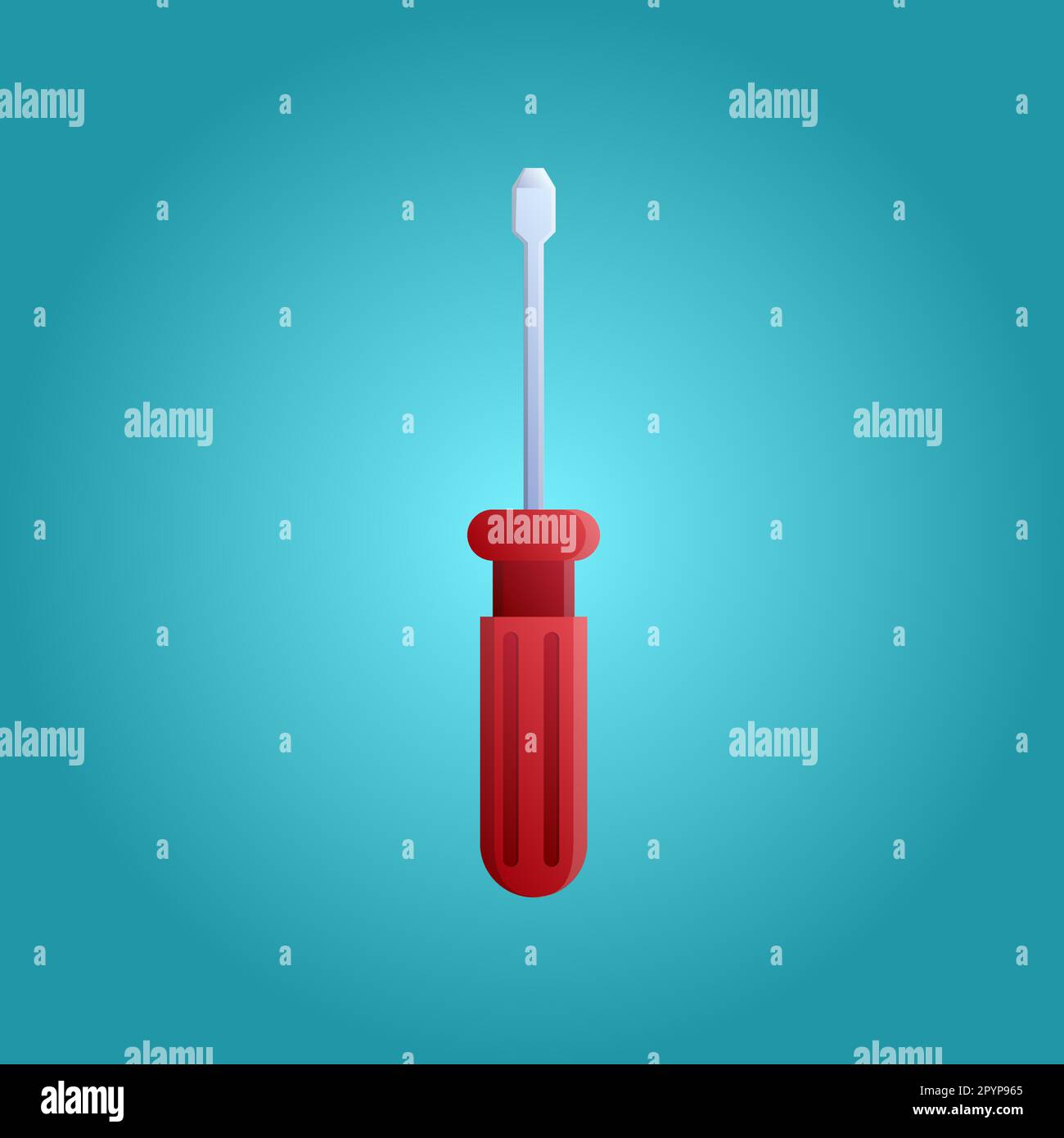 Tools for repair and construction manual red screwdriver for loosening ...