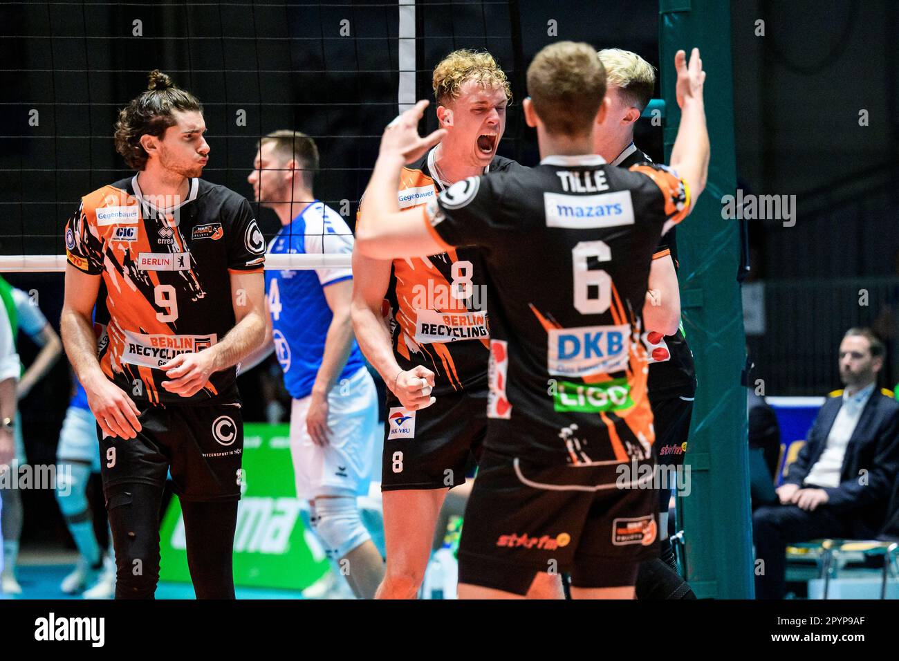 Friedrichshafen, Germany. 04th May, 2023. Volleyball, men: Bundesliga ...