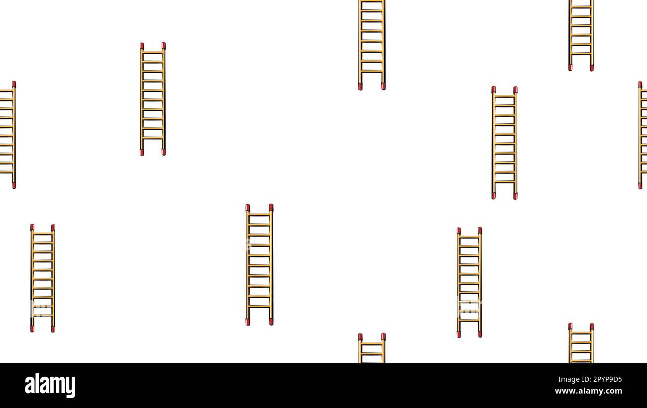 Texture, seamless abstract pattern of building wooden stairs on white ...