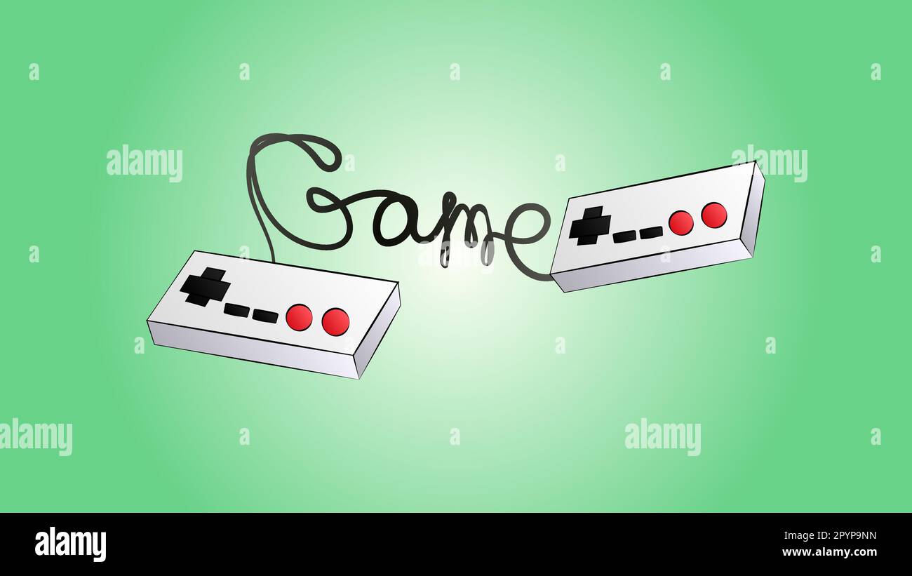 Old beautiful retro hipster joystick for video game console from the ...