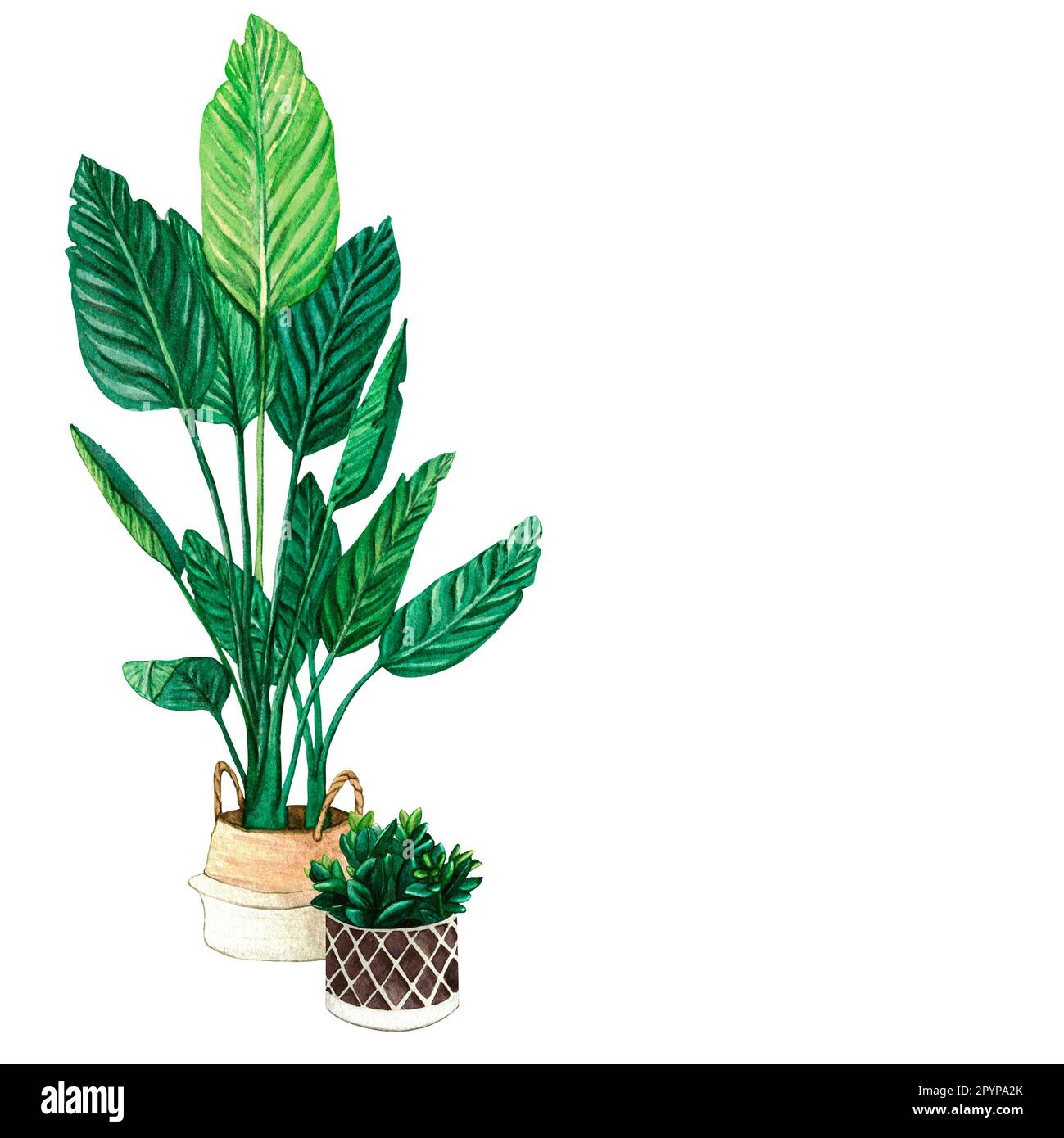 Decorated Flower Pot Clip Art