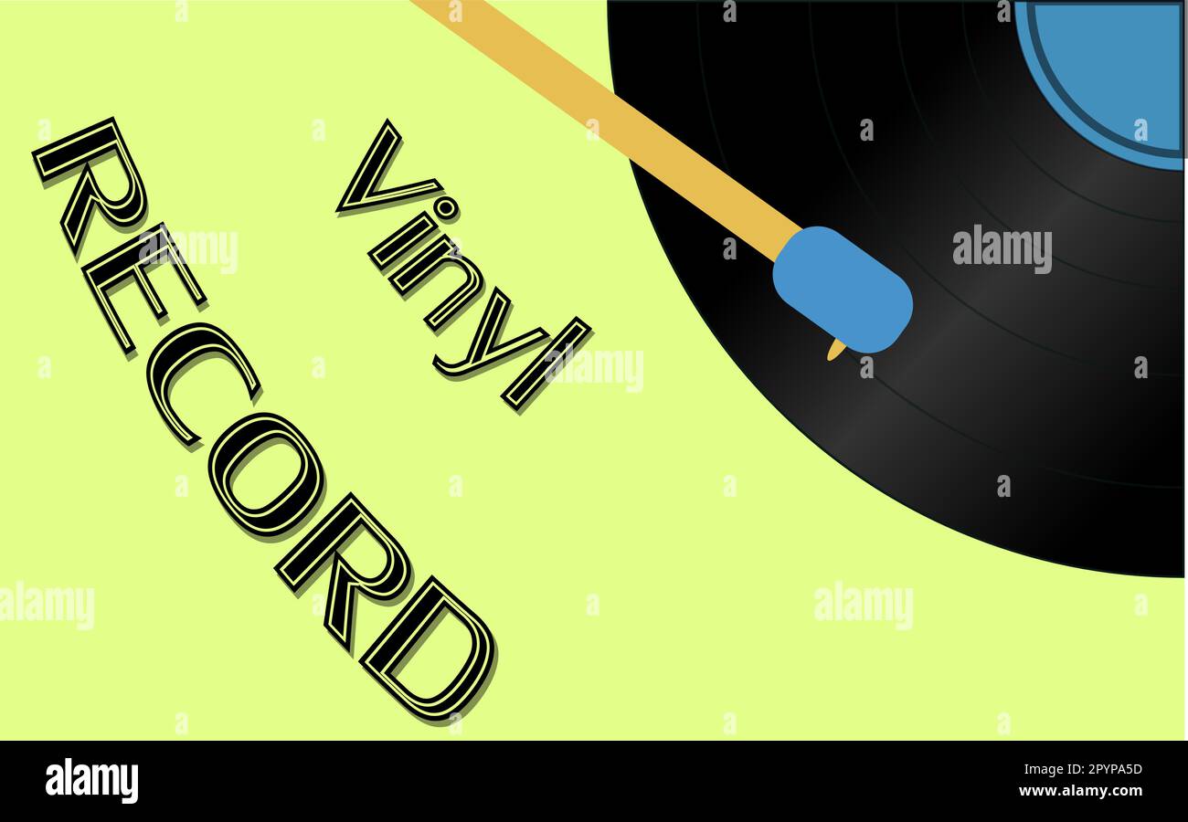 Musical audio is an old vintage retro hipster antique vinyl record and ...