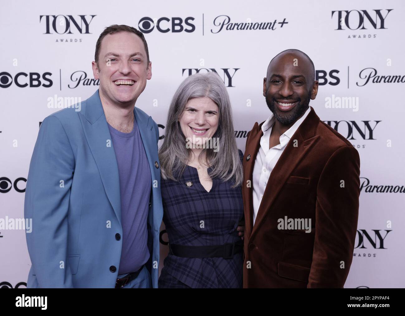 New York, United States. 04th May, 2023. Mandy Hackett (C) and Rashad V ...