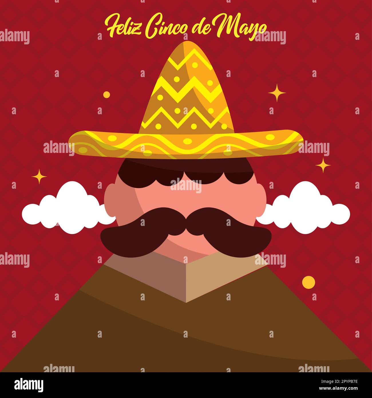Cinco de mayo card mexican man Vector Stock Vector Image & Art - Alamy