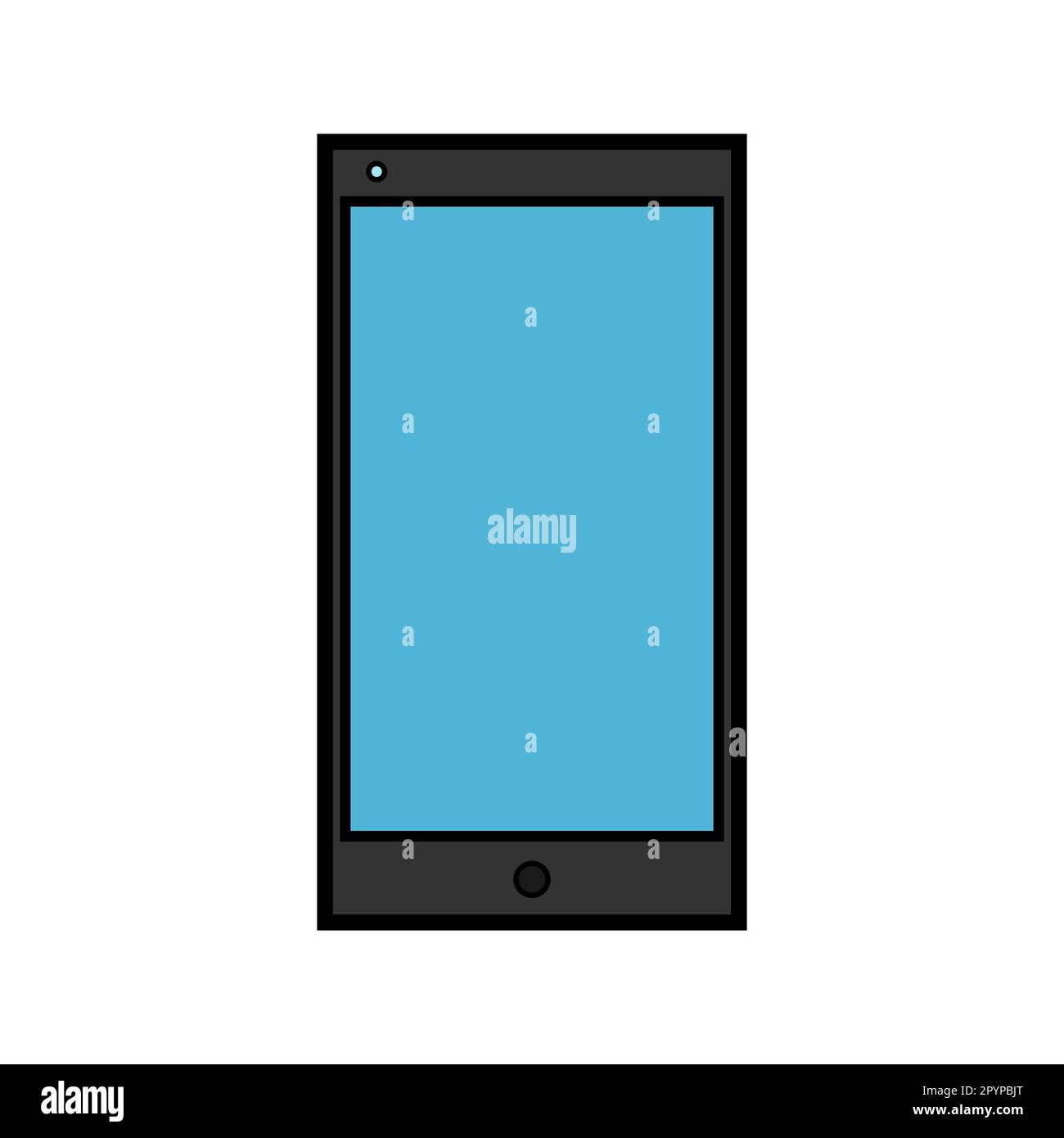 Vector illustration of a modern digital digital smart rectangular ...