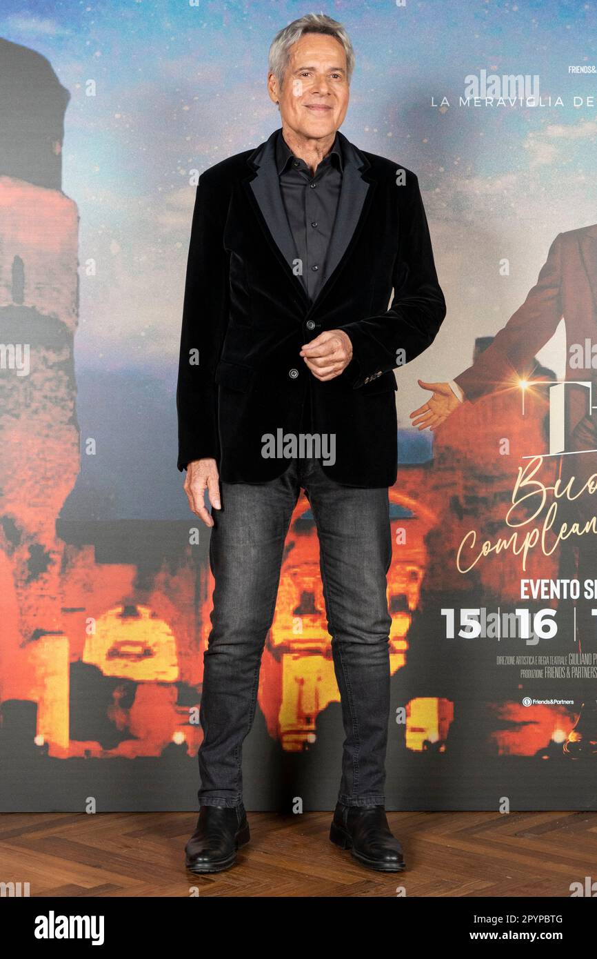 Rome, Italy. 04th May, 2023. The Italian singer Claudio Baglioni ...