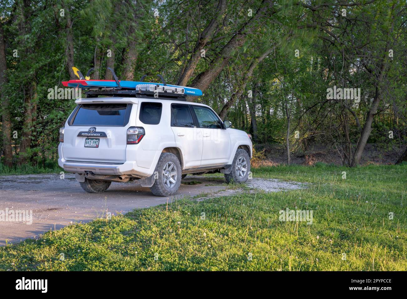 Blackwater, MO, USA - April 21, 2023: Toyota 4Runner SUV with a ...