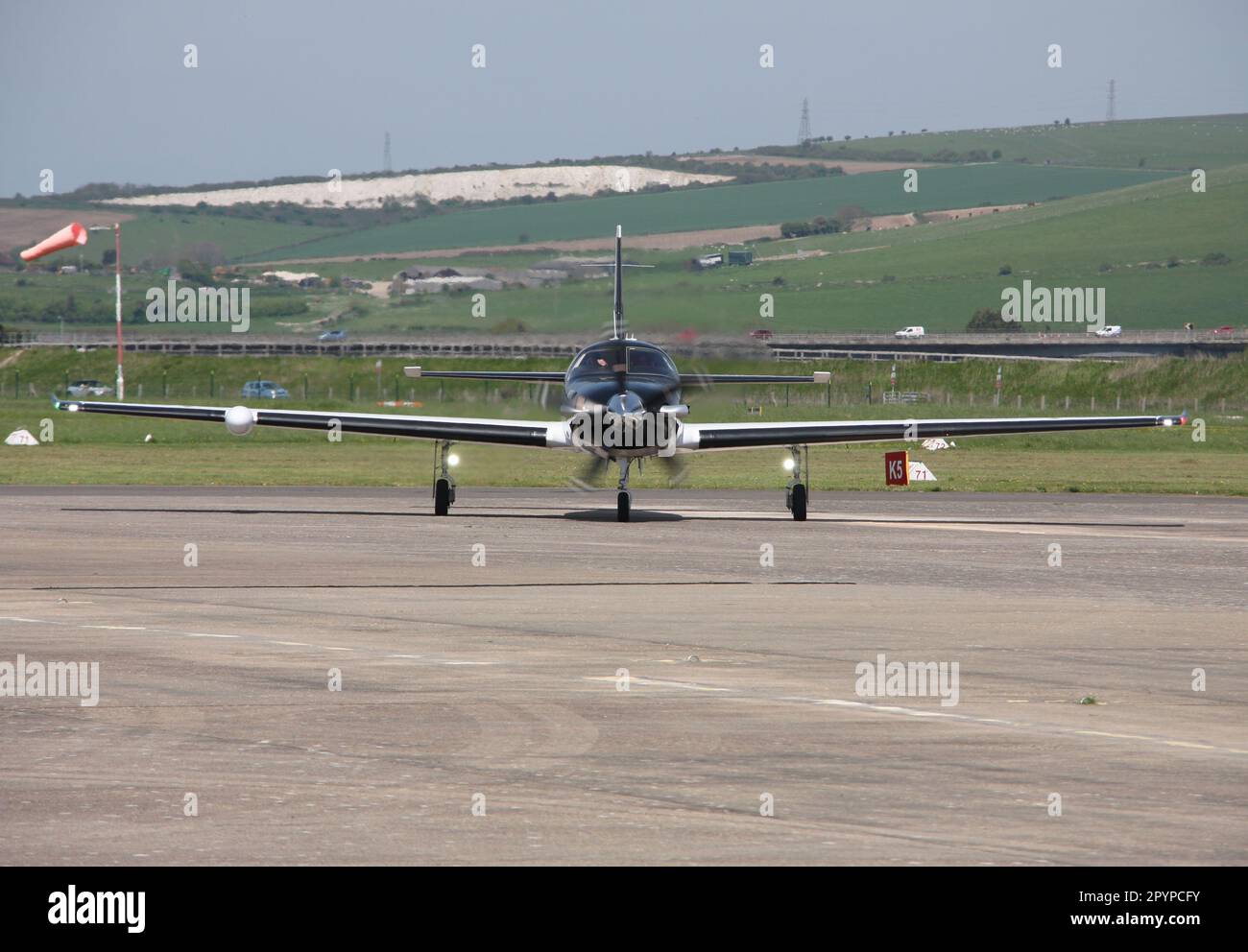 A Piper PA-46-M600 Malibu at Brighton City Airport Stock Photo - Alamy