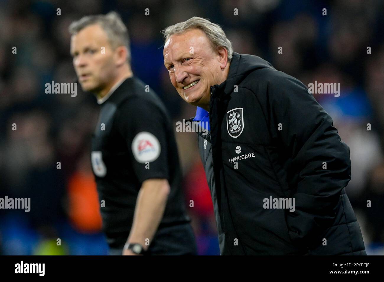Huddersfield, UK. 04th May, 2023. Huddersfield Town Manager Neil ...