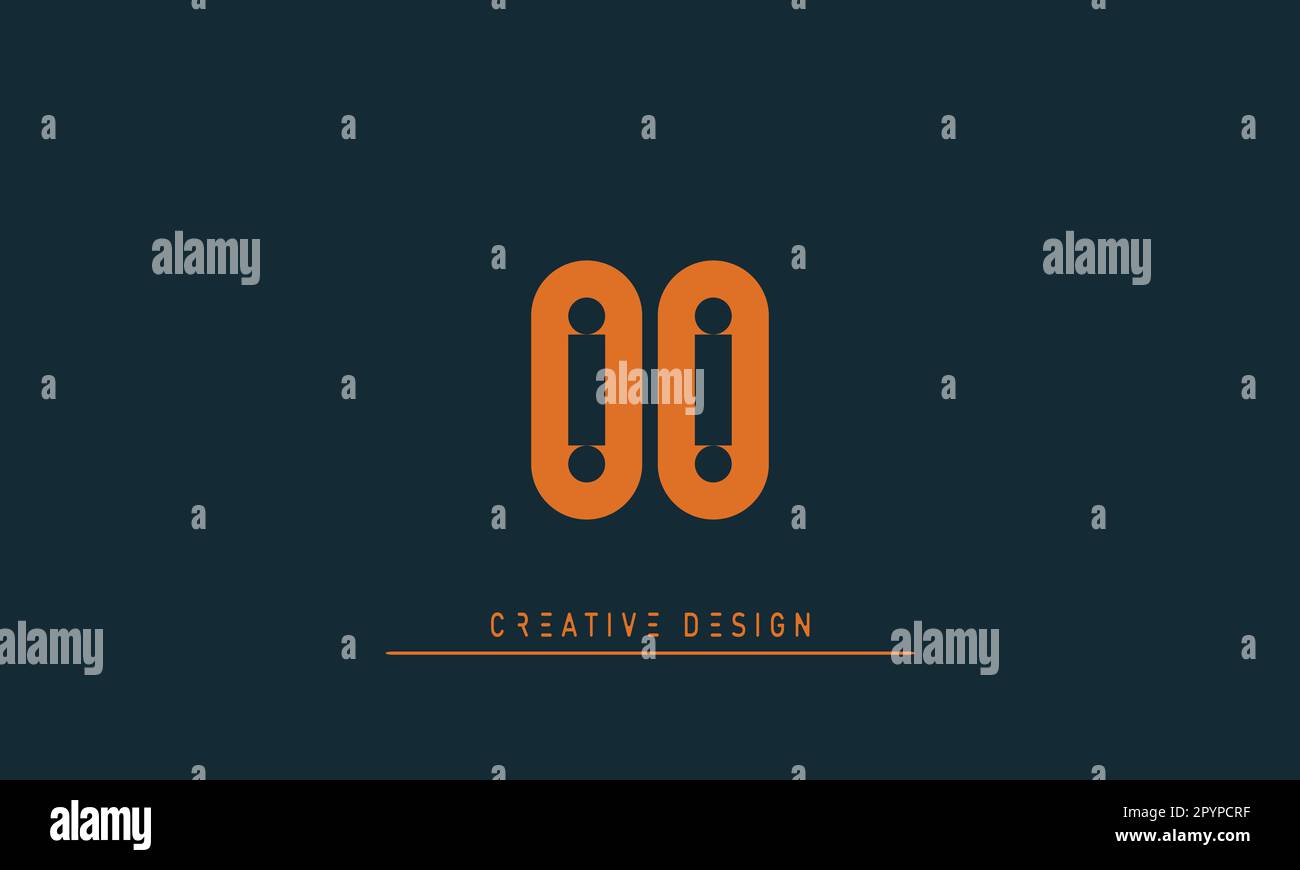 Alphabet letters Modern Creative logo OO Stock Vector Image & Art - Alamy