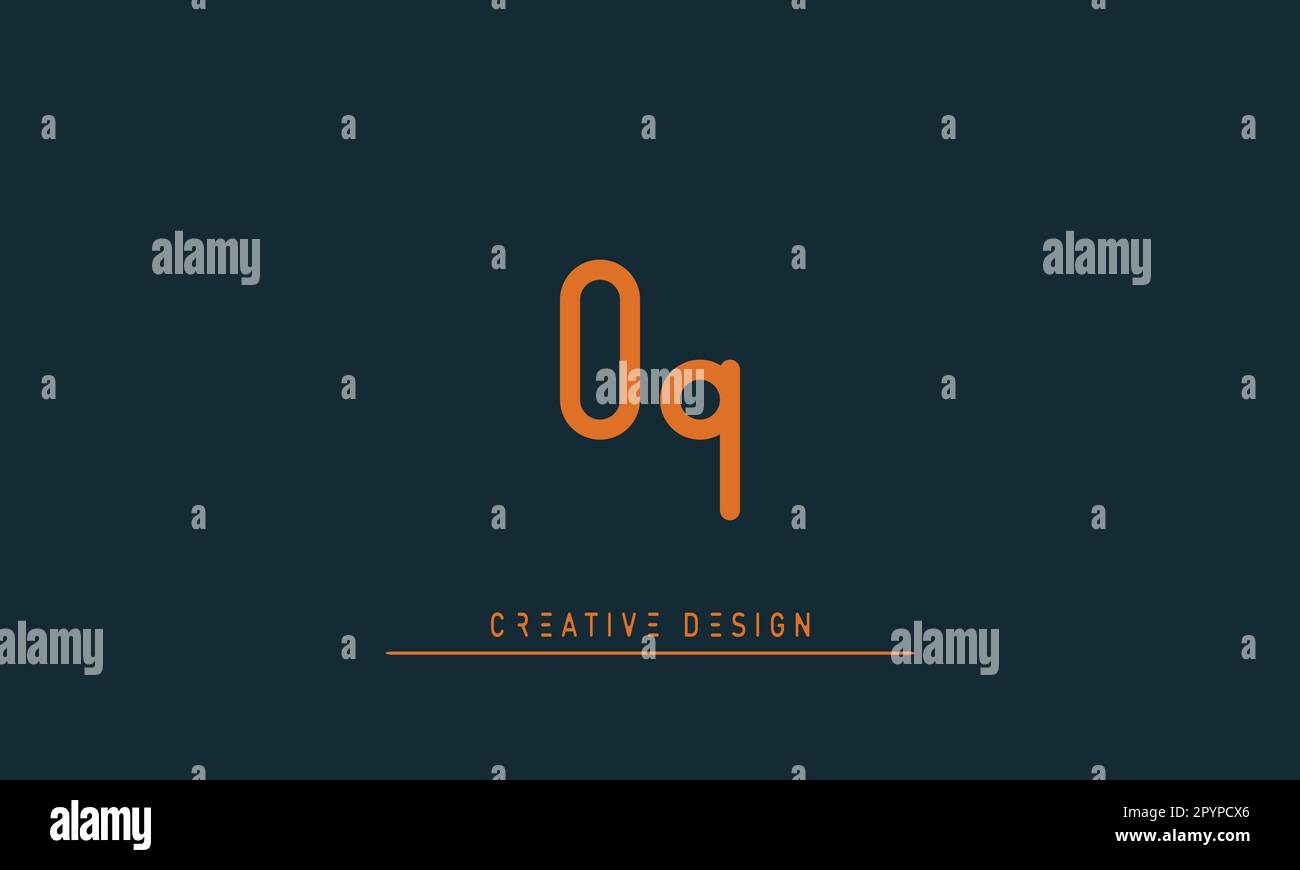 Alphabet letters Modern Creative logo OQ , QO Stock Vector Image & Art ...